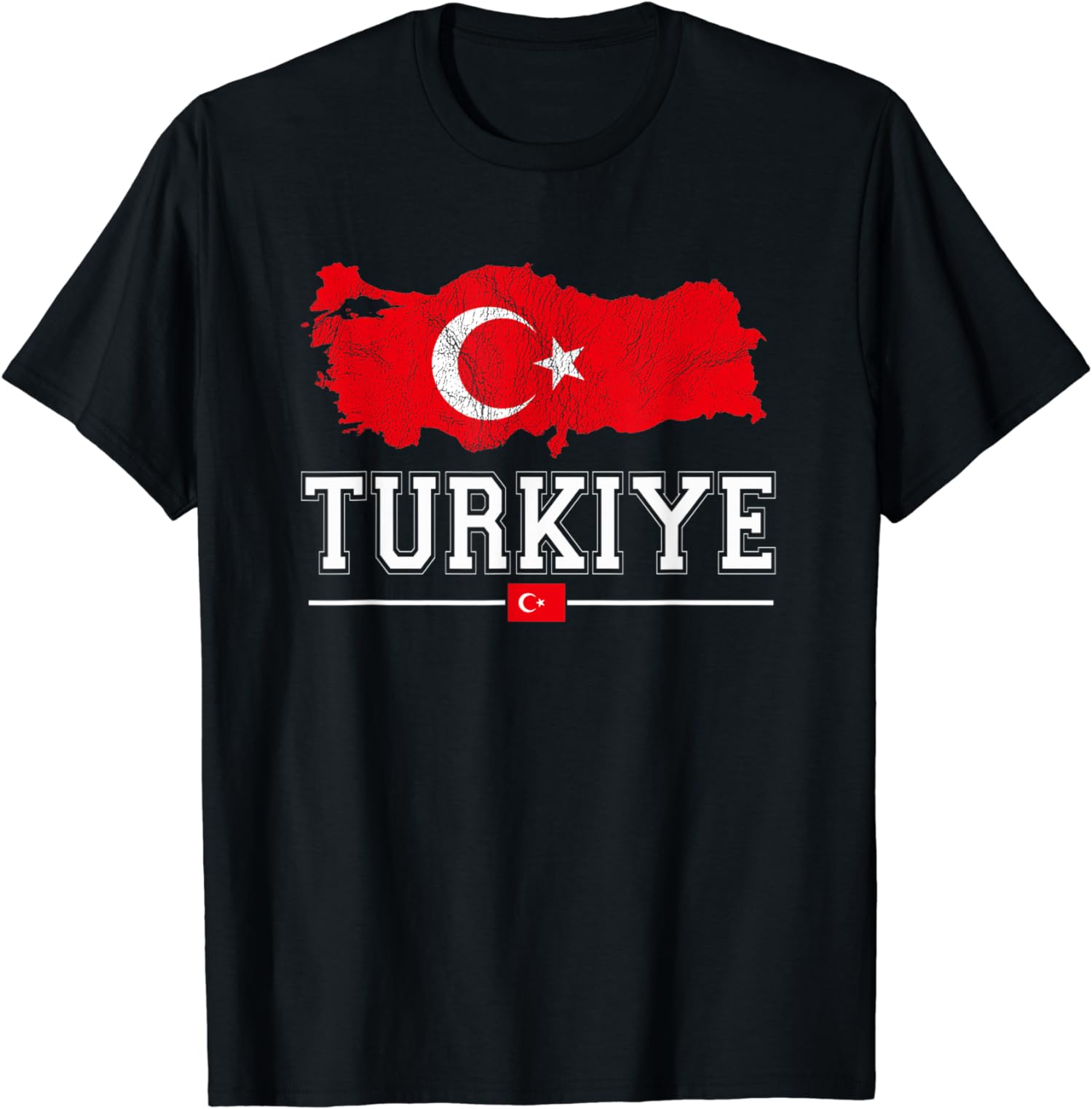 Turkish Map and Flag Souvenir - Distressed Turkiye T-Shirt - Walmart.com