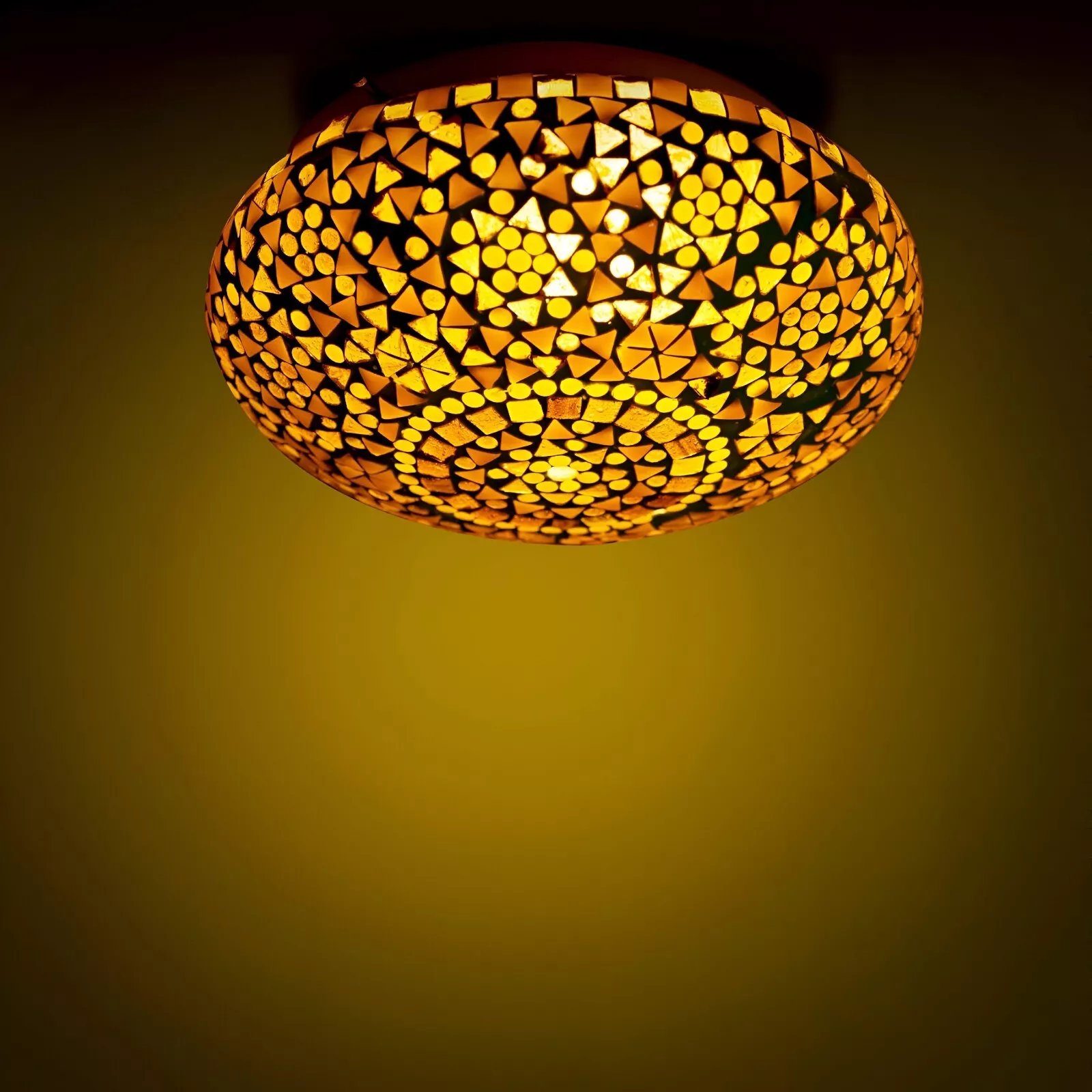 Turkish Moroccan Mosaic Hanging Pendant Ceiling Lamp – Handcrafted ...