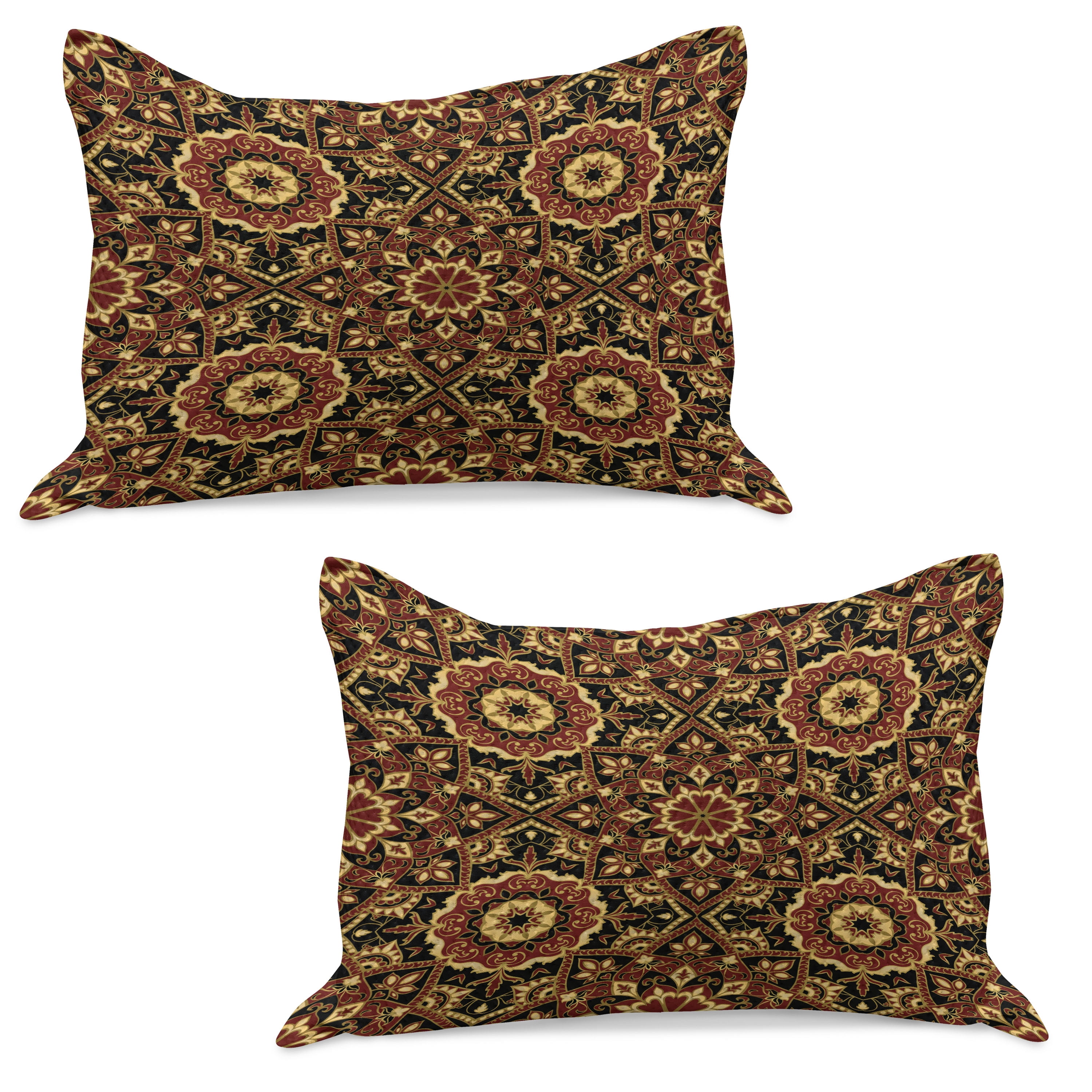 Turkish Pattern Knitted Quilt Pillowcover Set of 2, Byzantine Old ...