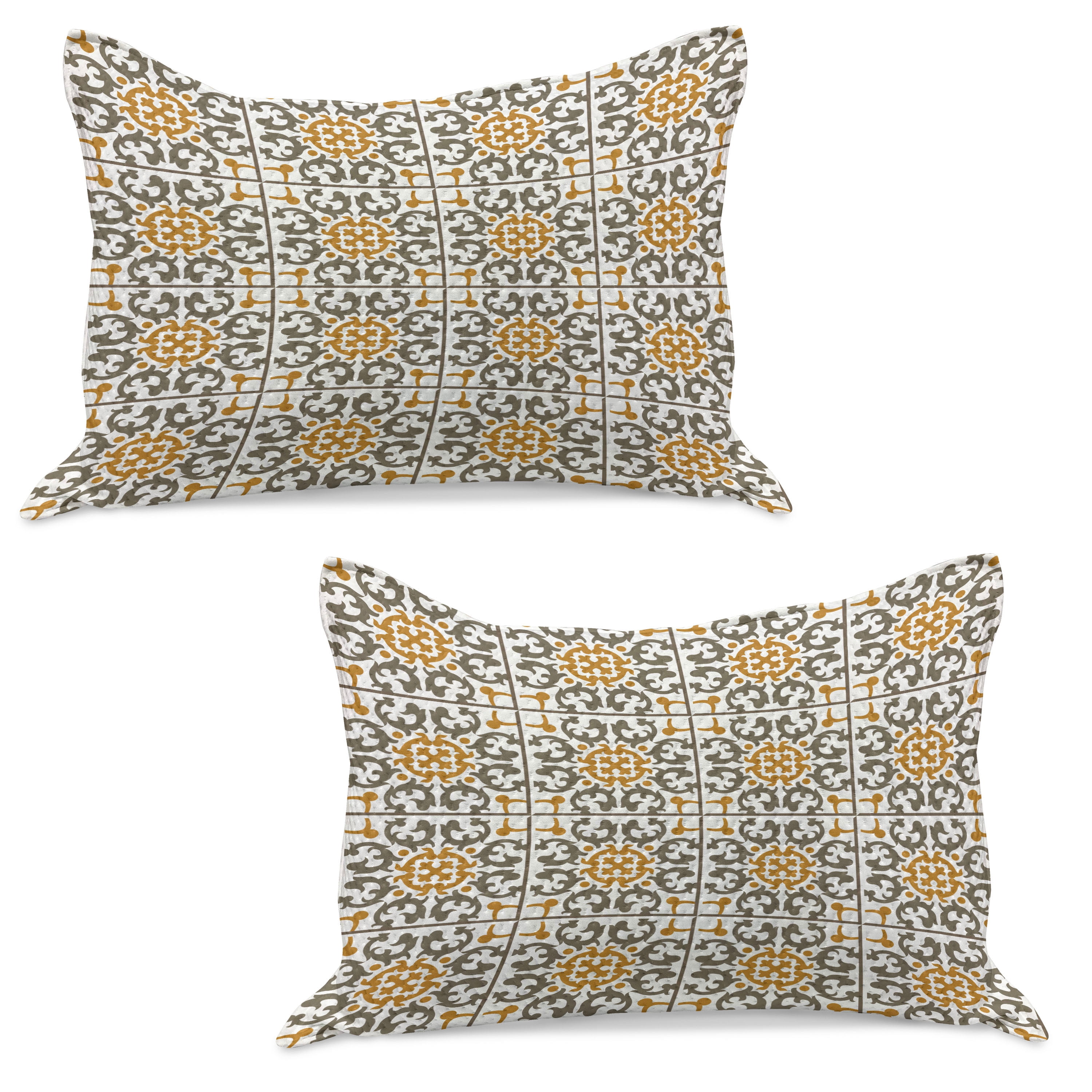 Turkish Pattern Knitted Quilt Pillowcover Set of 2, Tiles of Pastel ...