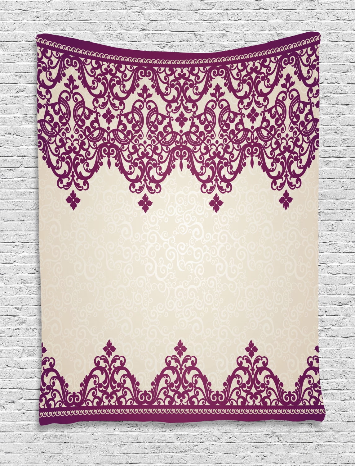 Turkish Pattern Tapestry, Old Fashioned Borders with Spiral and Tangled ...