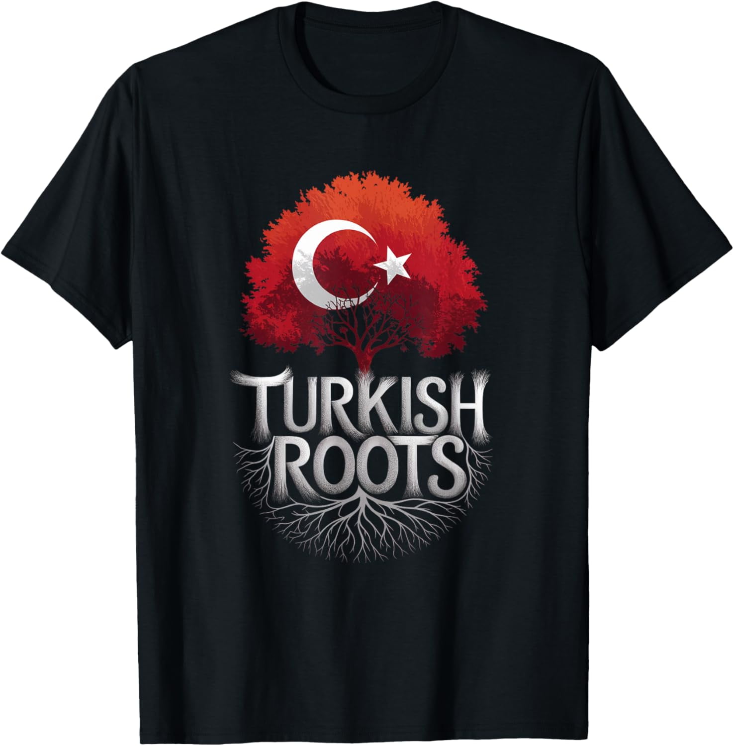 Turkish Roots - Turkey Flag Colors Family Tree Souvenir T-Shirt men and ...