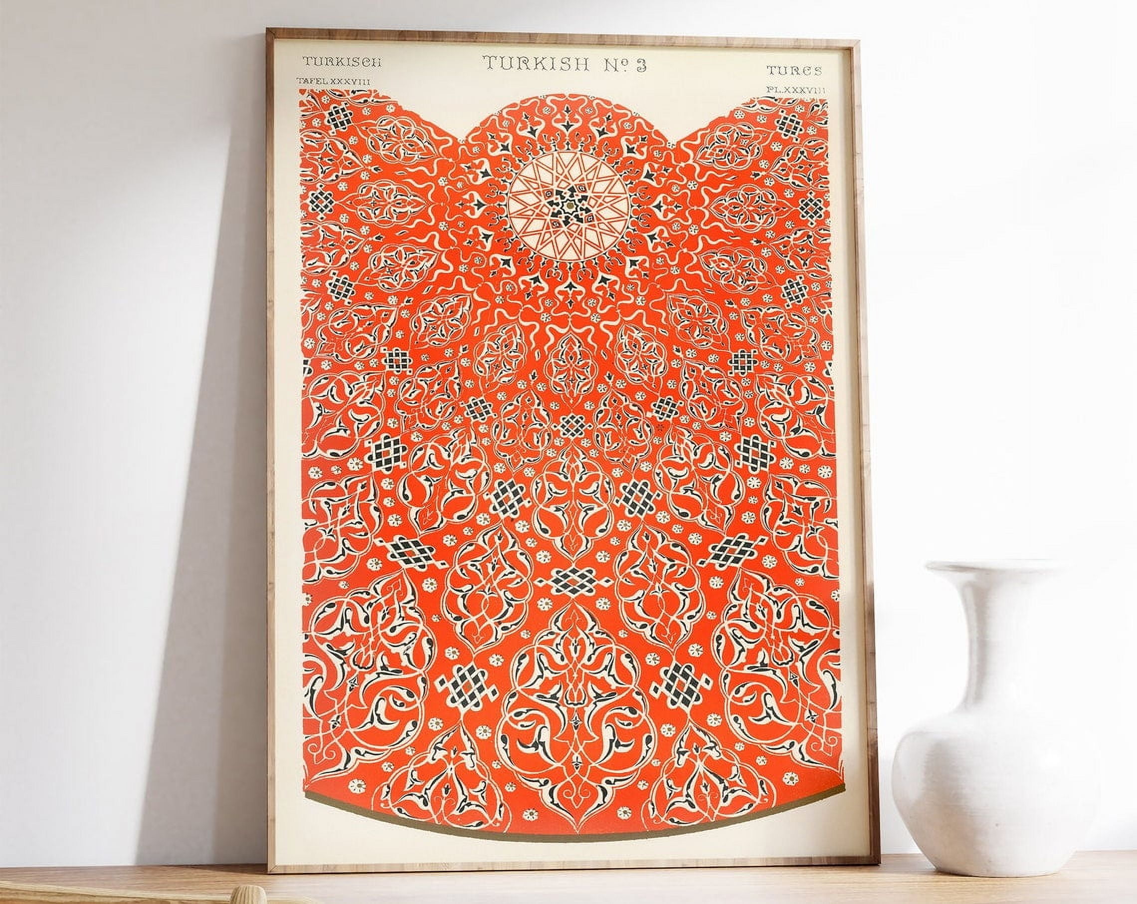 Turkish Rug Wall Print, Turkish Decor, Vintage Magazine Poster ...