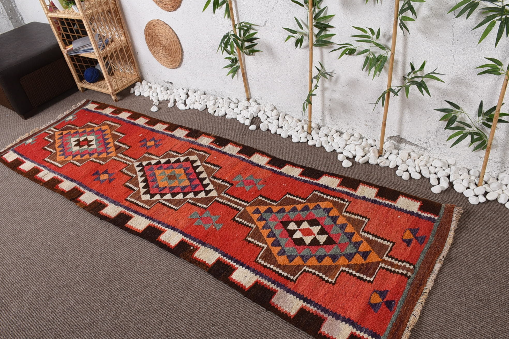 Turkish Rugs, 2.8x8.9 ft Runner Rug, Cute Rug, Colorful Rugs, Oushak ...