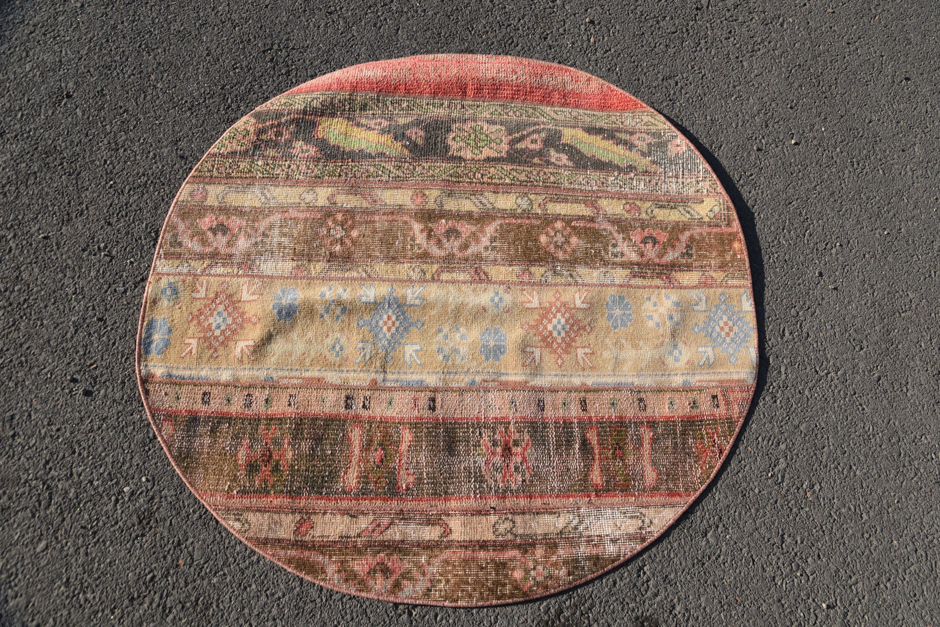 Turkish Rugs, Anatolian Rug, Vintage Rug, Kitchen Rugs, 3.7x3.7 ft ...