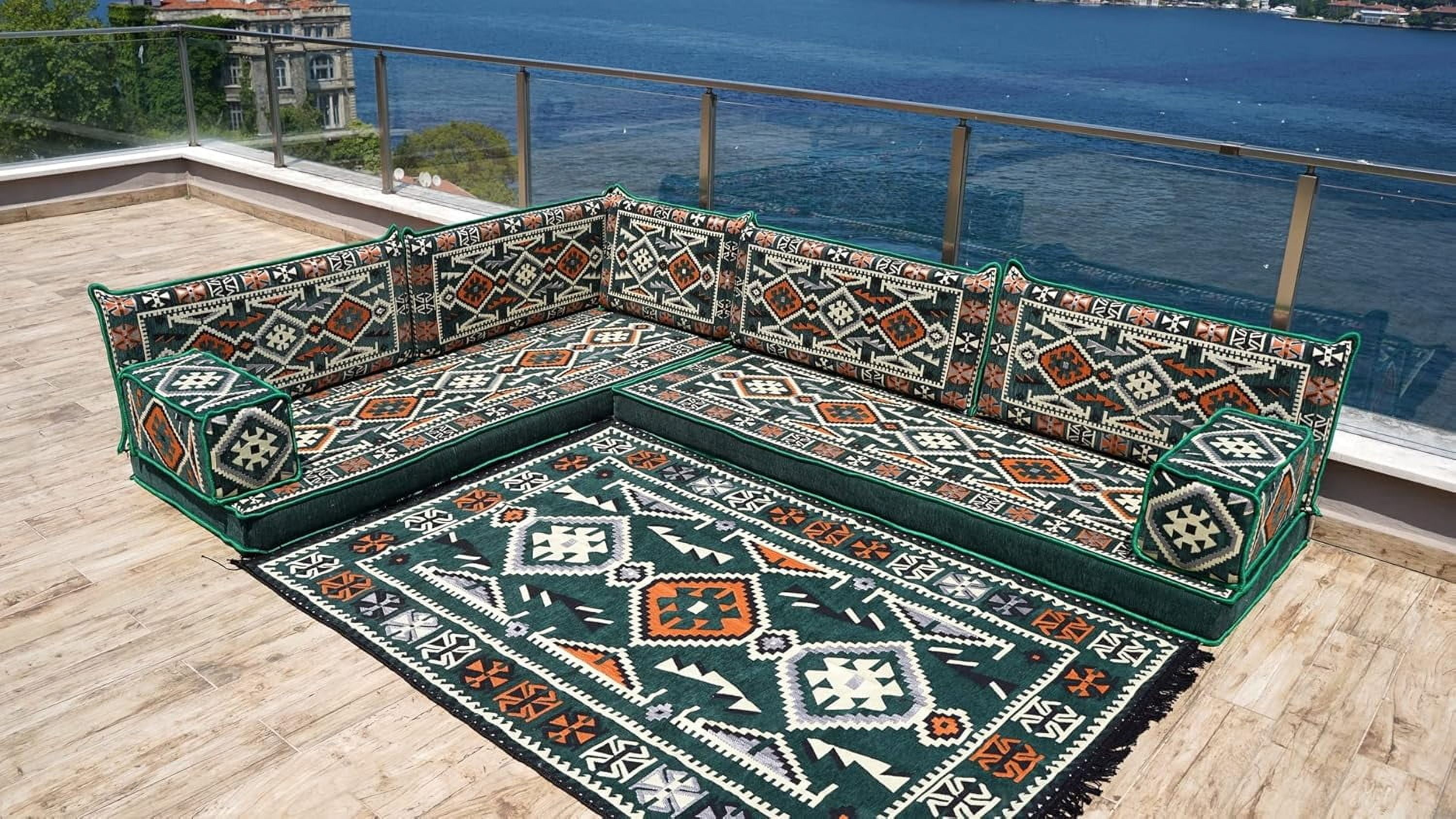 Turkish Sofa Set, Arabic Majlis Seating, Diwan Sofa, Floor Cushions for ...