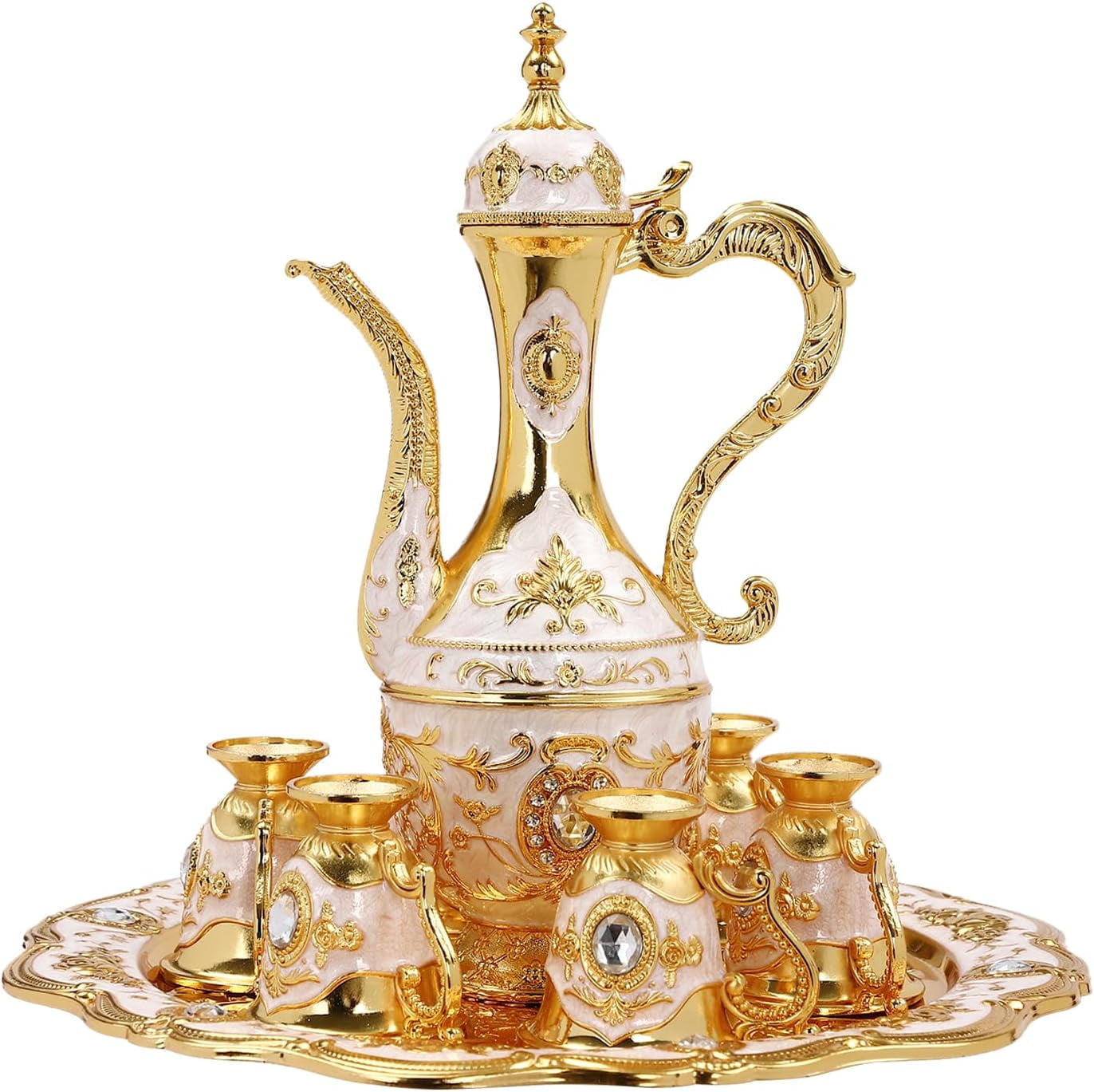 Turkish Tea Sets, Small Vintage Turkish Coffee Pot Set, Turkish Tea Set ...