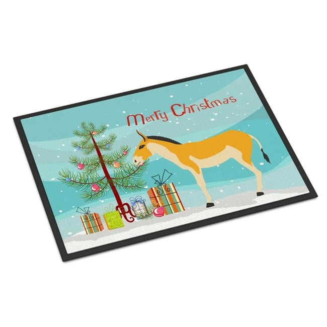 Turkmenian Kulan Donkey Christmas Indoor or Outdoor Mat - 24 x 36 in ...