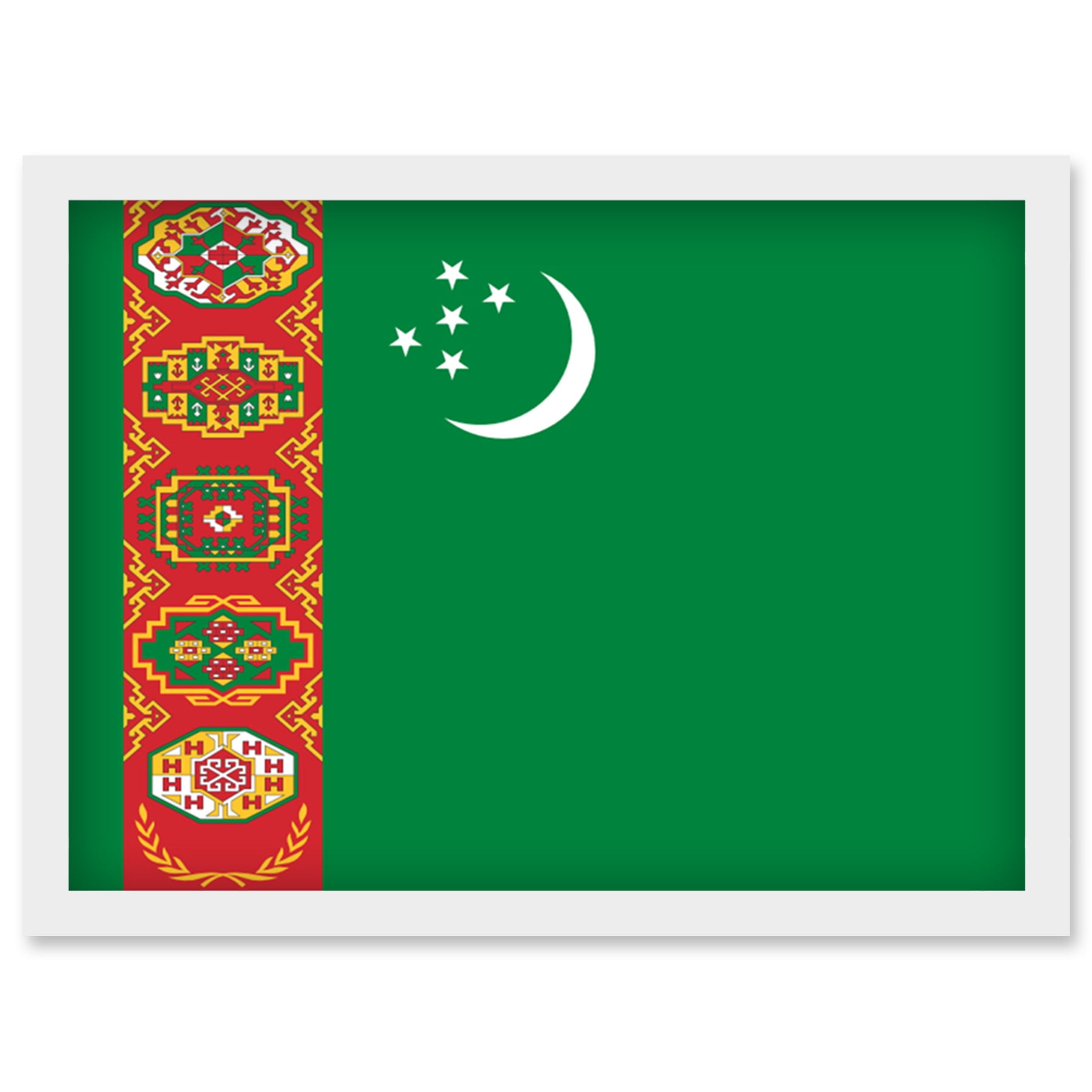 Turkmenistan National Flag Patriotic Vexillology World Flags Country ...