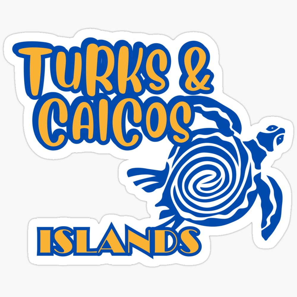 Turks And Caicos Islands Sticker Phone Decal Water Bottle Stickers Car ...