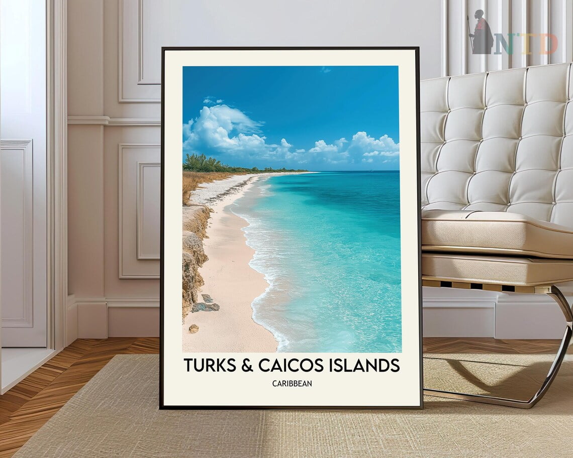 Turks And Caicos Print, Turks And Caicos Wall Art, Turks And Caicos ...