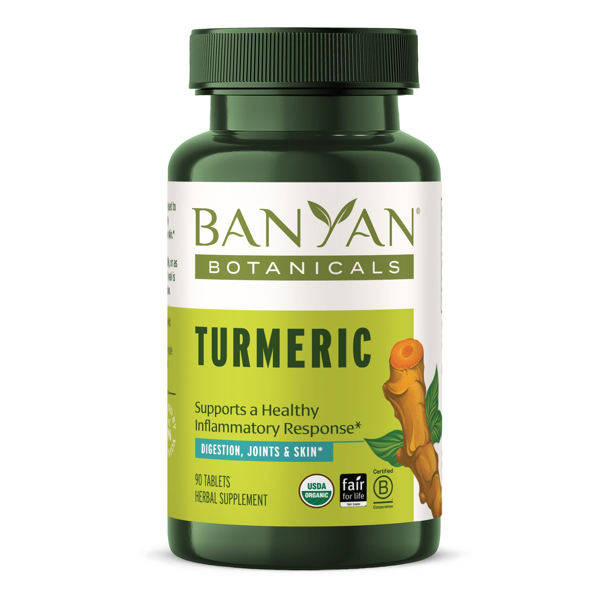Banyan Botanicals Turmeric Tablets – Organic Turmeric Supplement ...