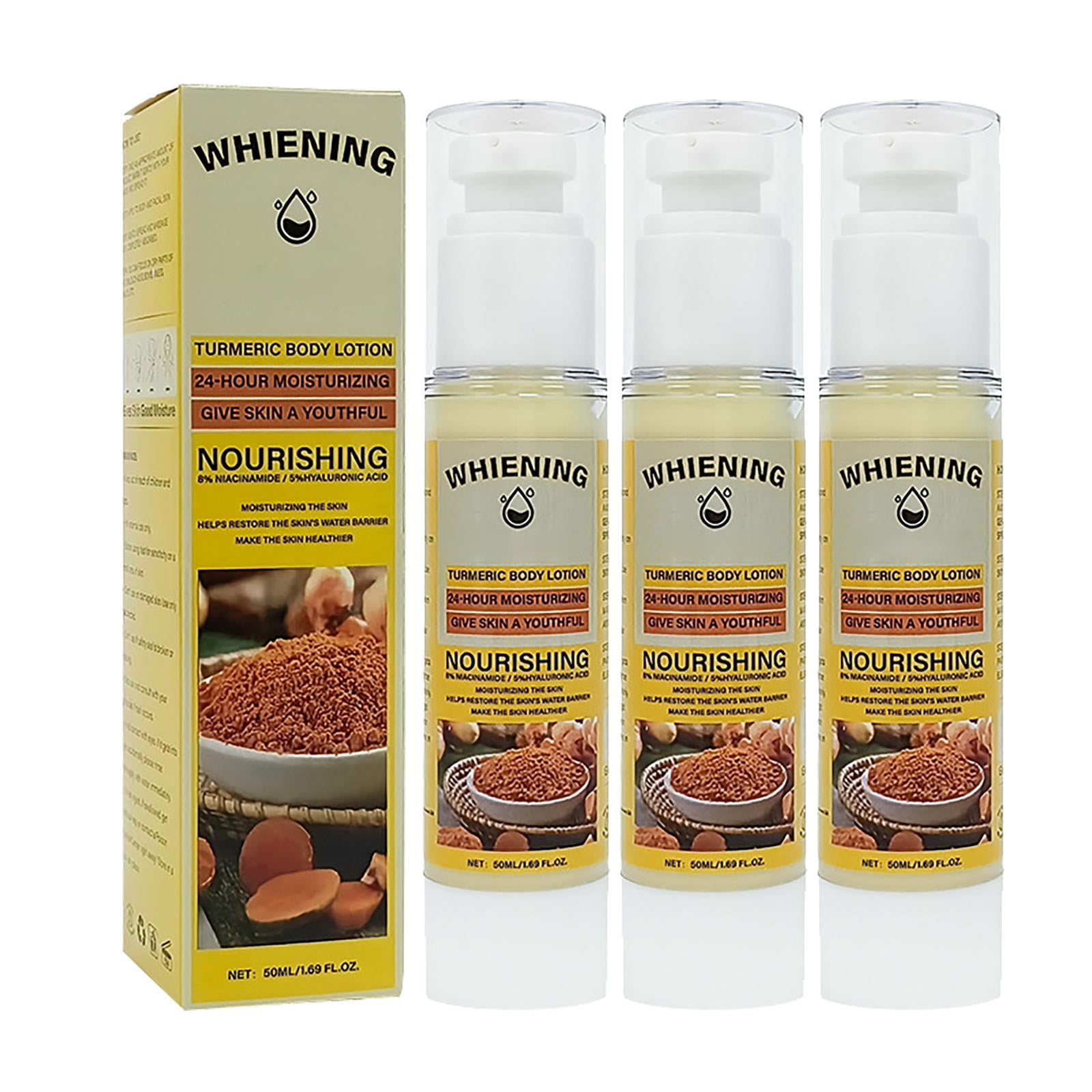 Turmeric Body Cream, All Natural Skin Brightening Lotion, Turmeric ...