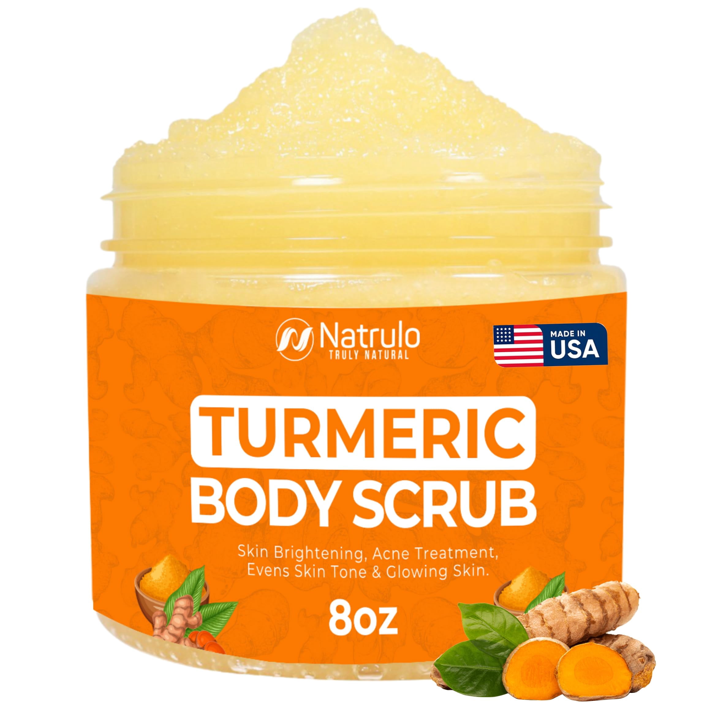 Turmeric Body - IRF13 All-Natural Exfoliating Skin Brightening for ...