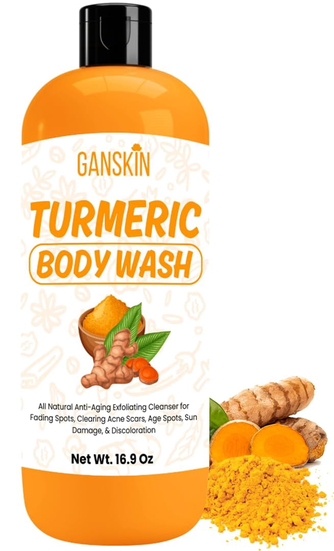 Turmeric Body Wash - VTF5 Skin Brightening Liquid Soap for ...