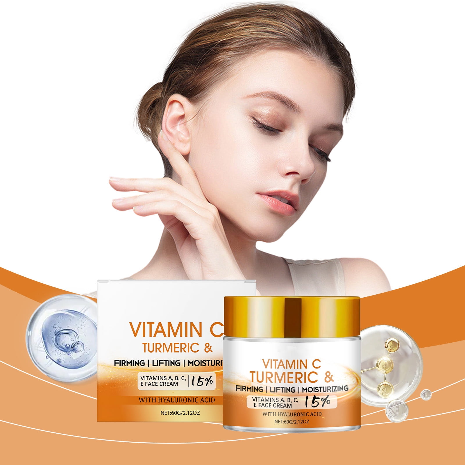 Turmeric Brightening Cream Hydrating And Moisturizing Gentle ...