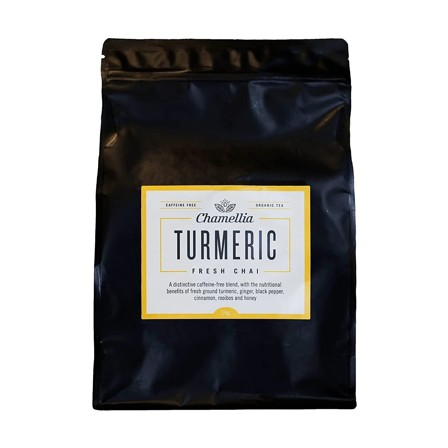Turmeric Chai - 35oz / 2.2lb (1kg) (No Camellia Sinensis, Caffeine Free ...