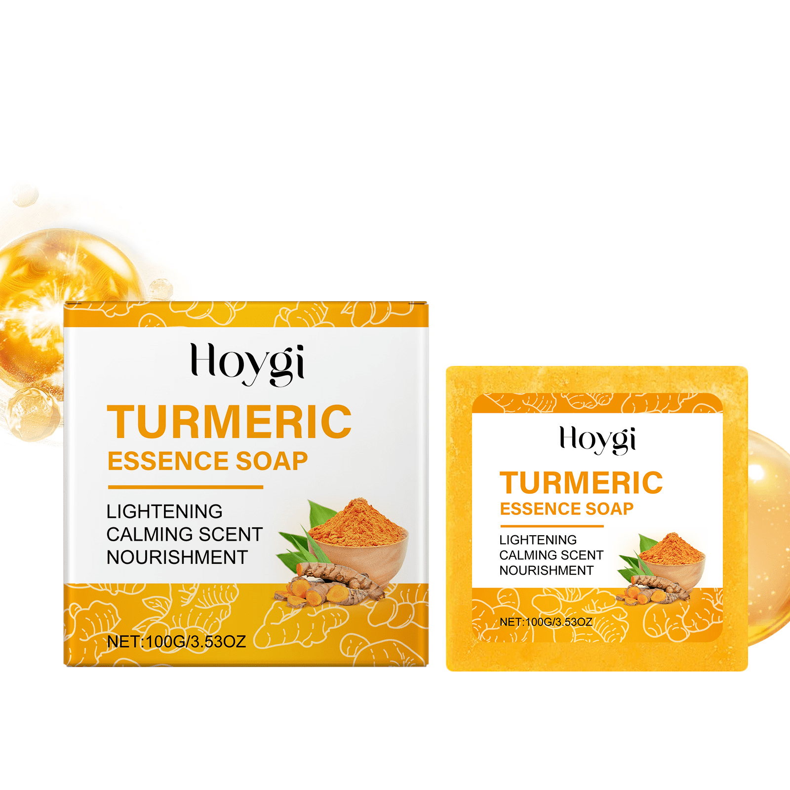 Turmeric Cleaning Soap Gentle Cleansing Nourishing Moisturizing Body ...