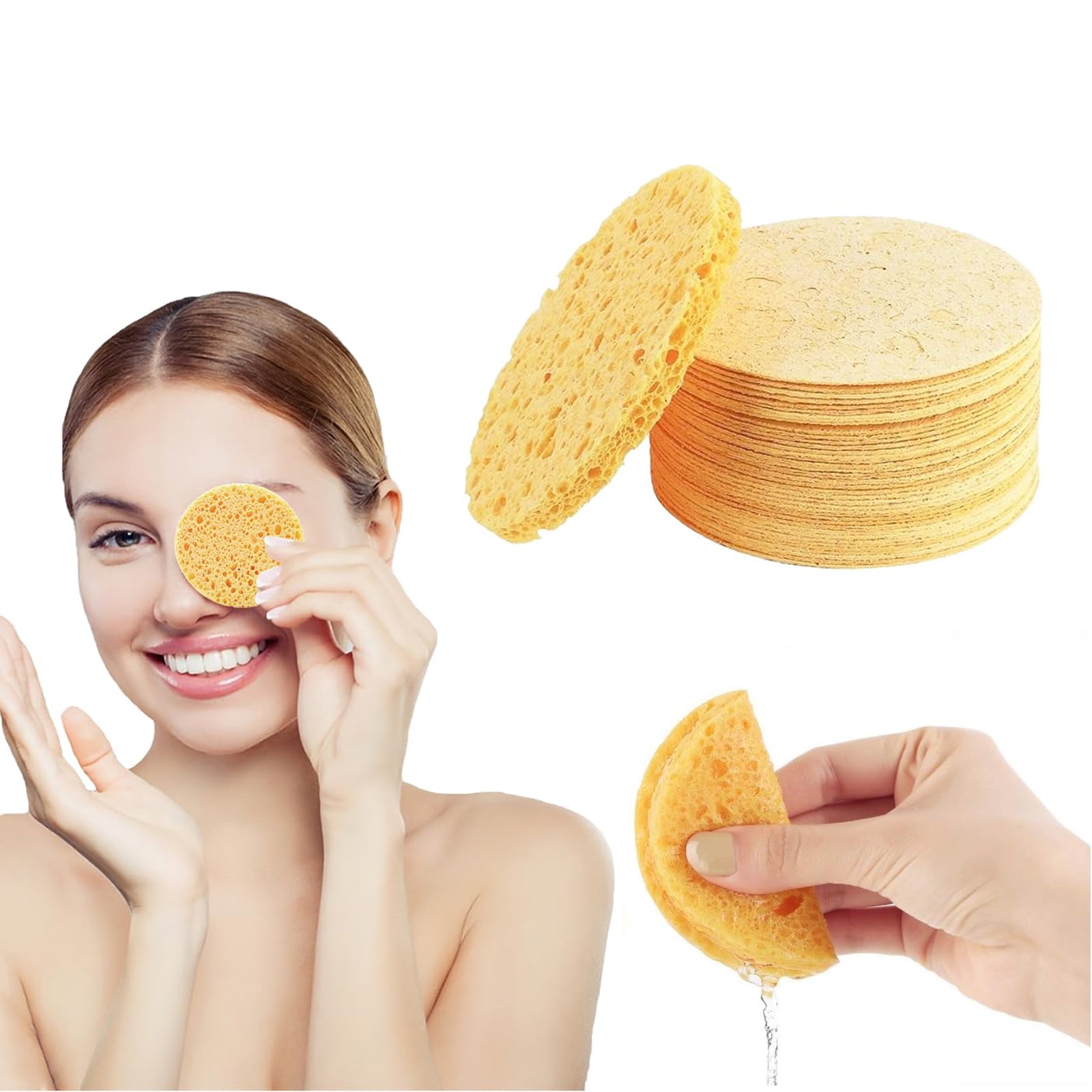 Turmeric Cleansing Pads,Kojic Acid and Turmeric Cleansing Pads,Exfoliate Pad for Face,Compressed ...