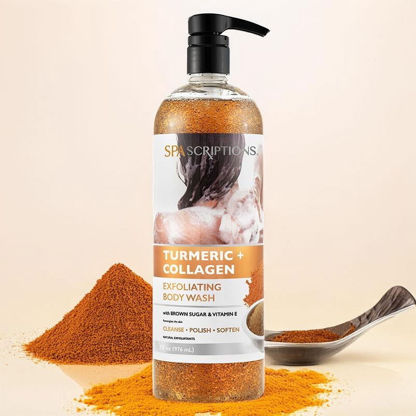 Turmeric + Collagen Exfoliating Body Wash - 33 oz - Walmart.com