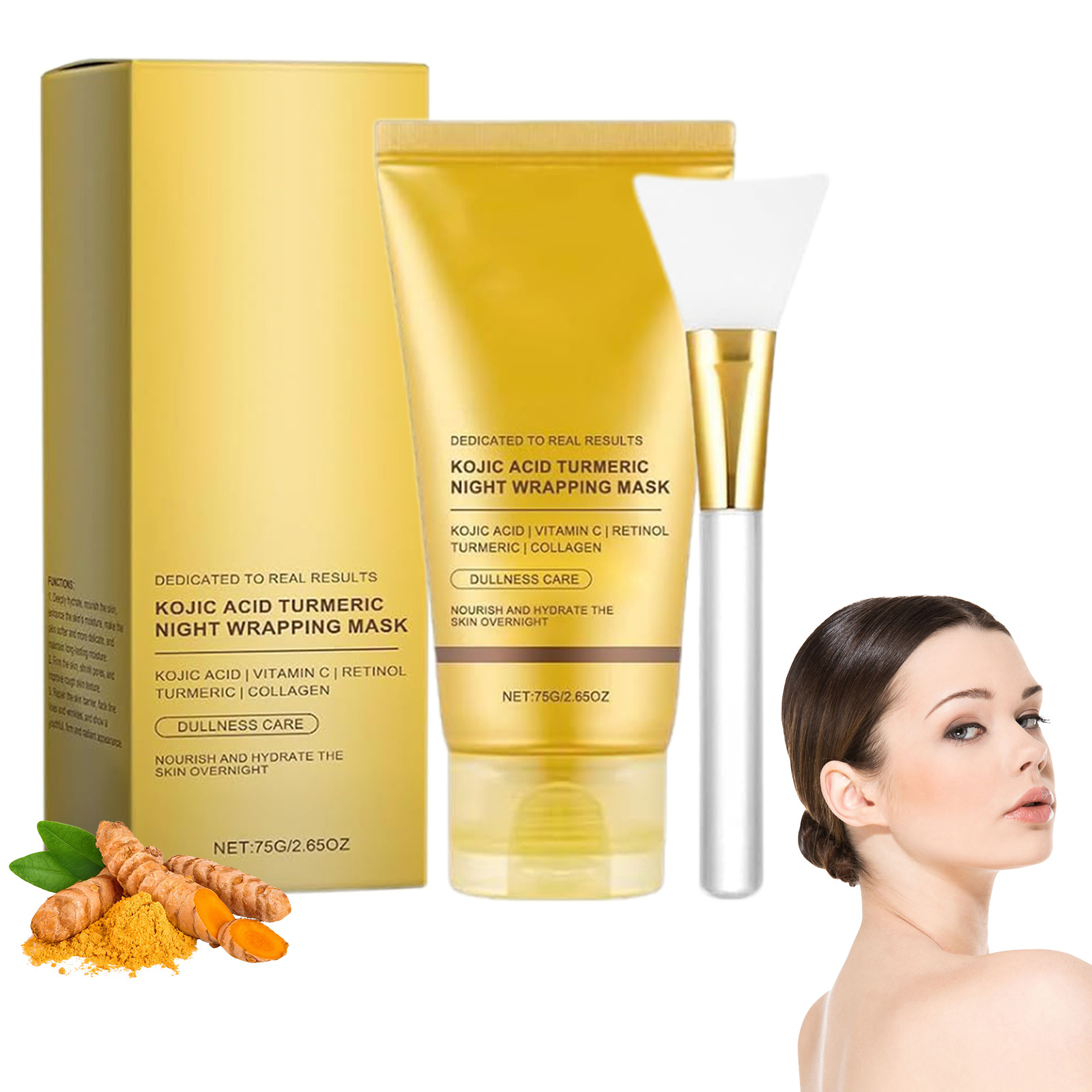 Turmeric Collagen Mask, Hydrating, Nourishing Collagen Mask, Intense ...