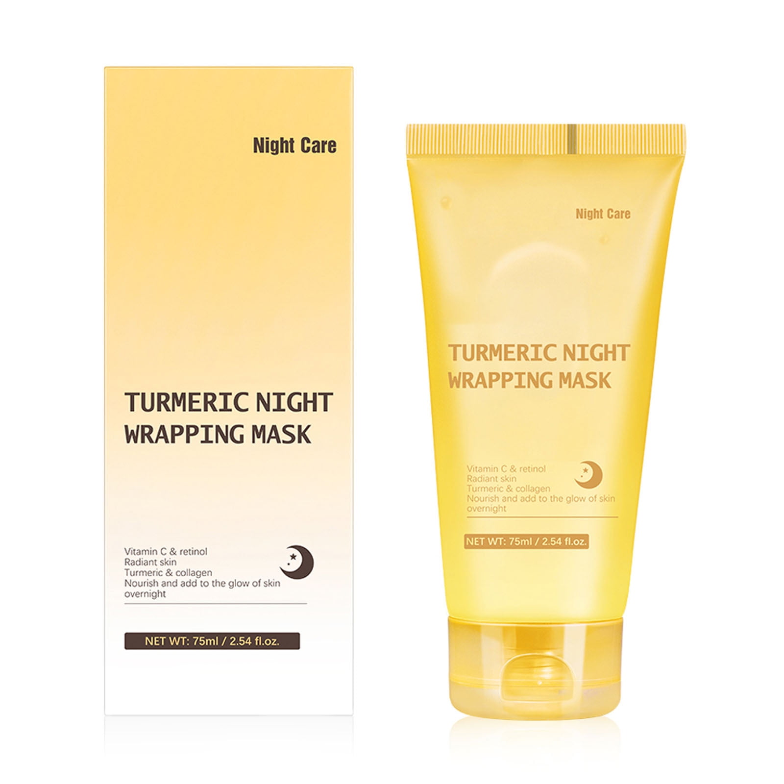 Turmeric Collagen Night Mask, A Peel-off Nighttime Wraparound Mask That ...