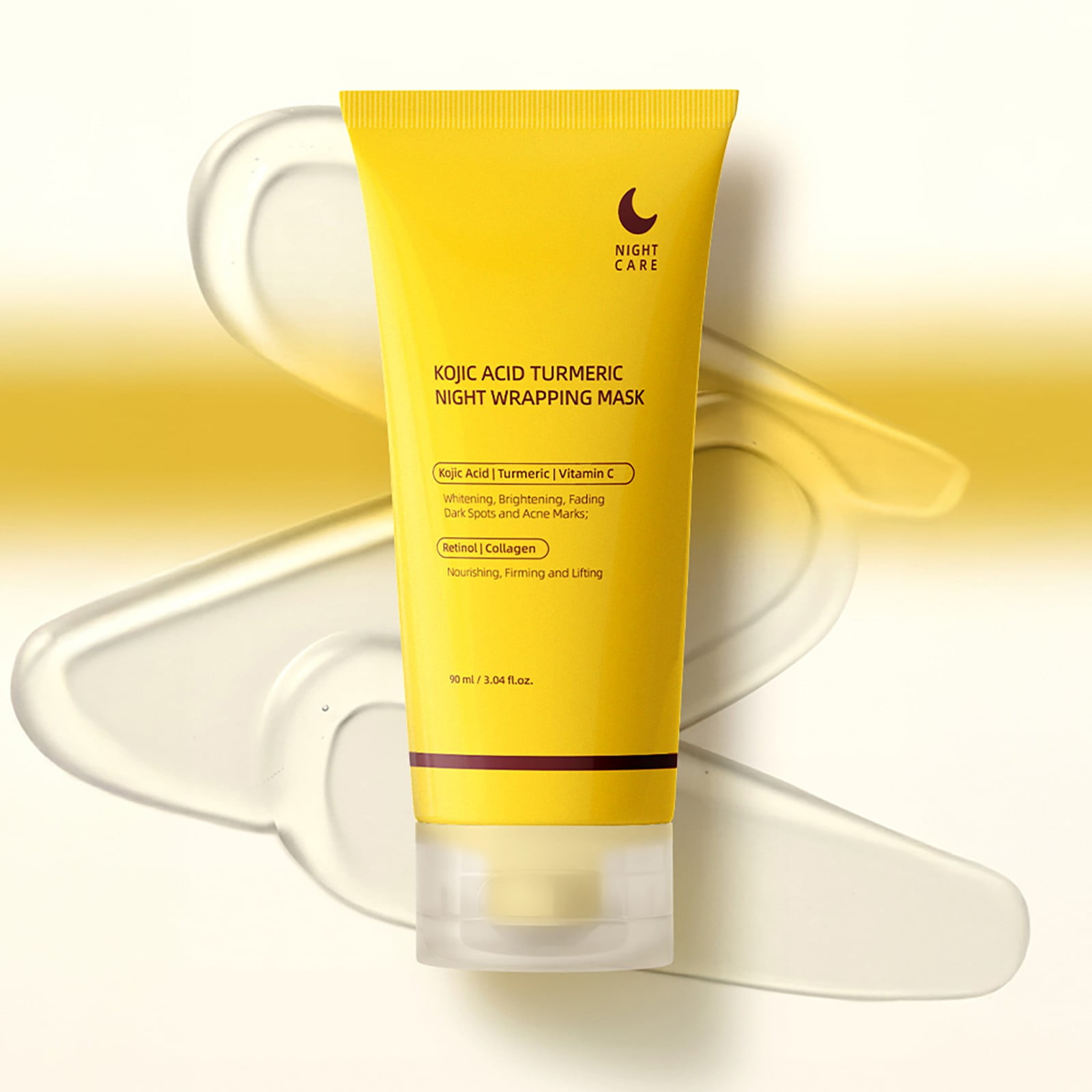 Turmeric Collagen Night Wrapping Mask,Collagen Overnight Wrapping Peel ...
