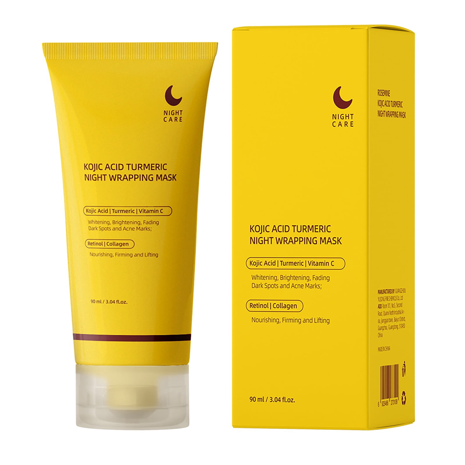 Turmeric Collagen Night Wrapping Mask, Overnight Mask For Nourishing ...