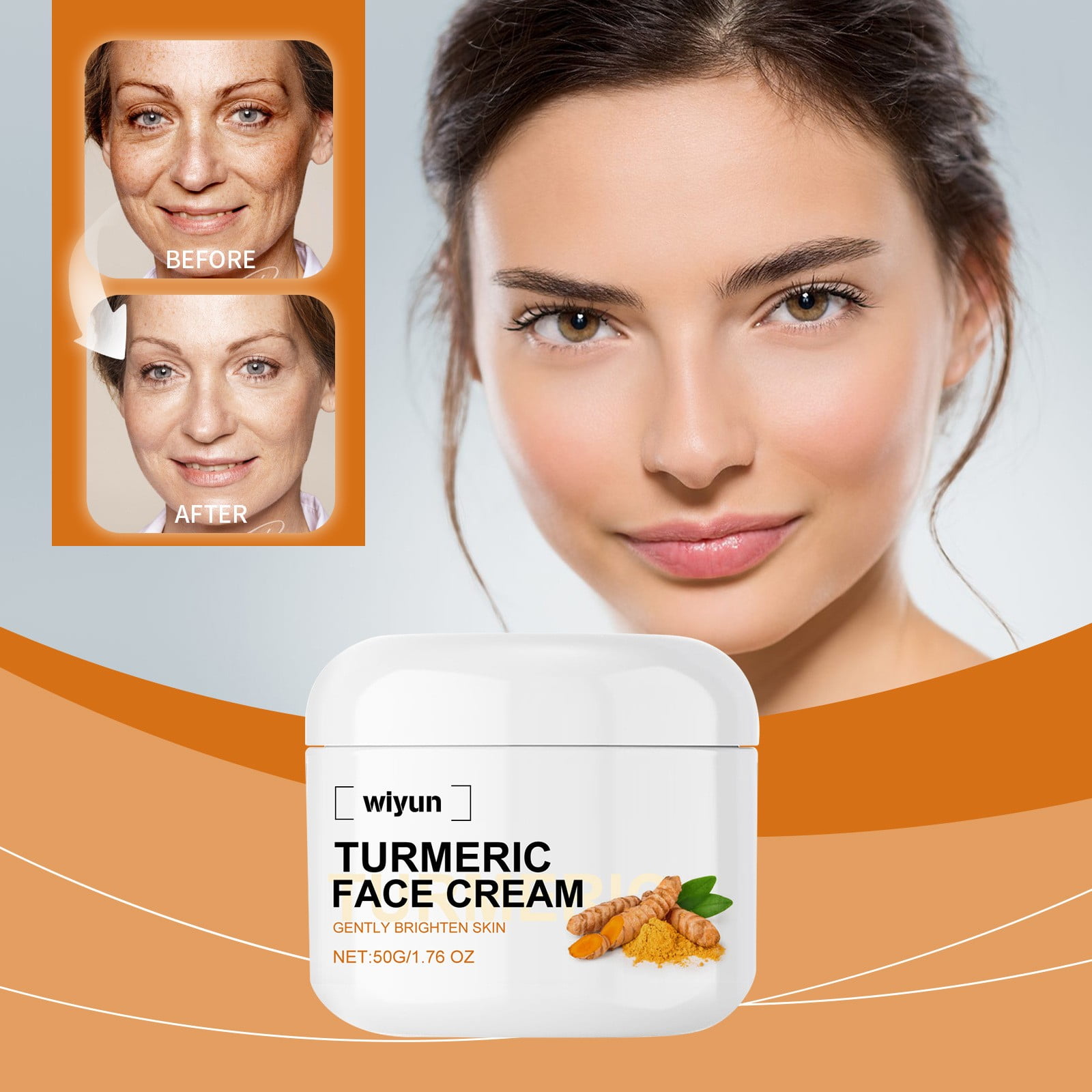 Turmeric Cream,Turmeric Anti-Wrinkle Brightening Cream - Naturally ...