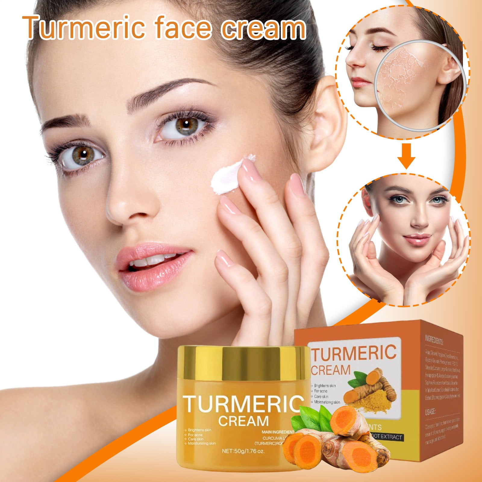 Turmeric Face Cream for Face & Body - All Natural Turmeric Skin ...