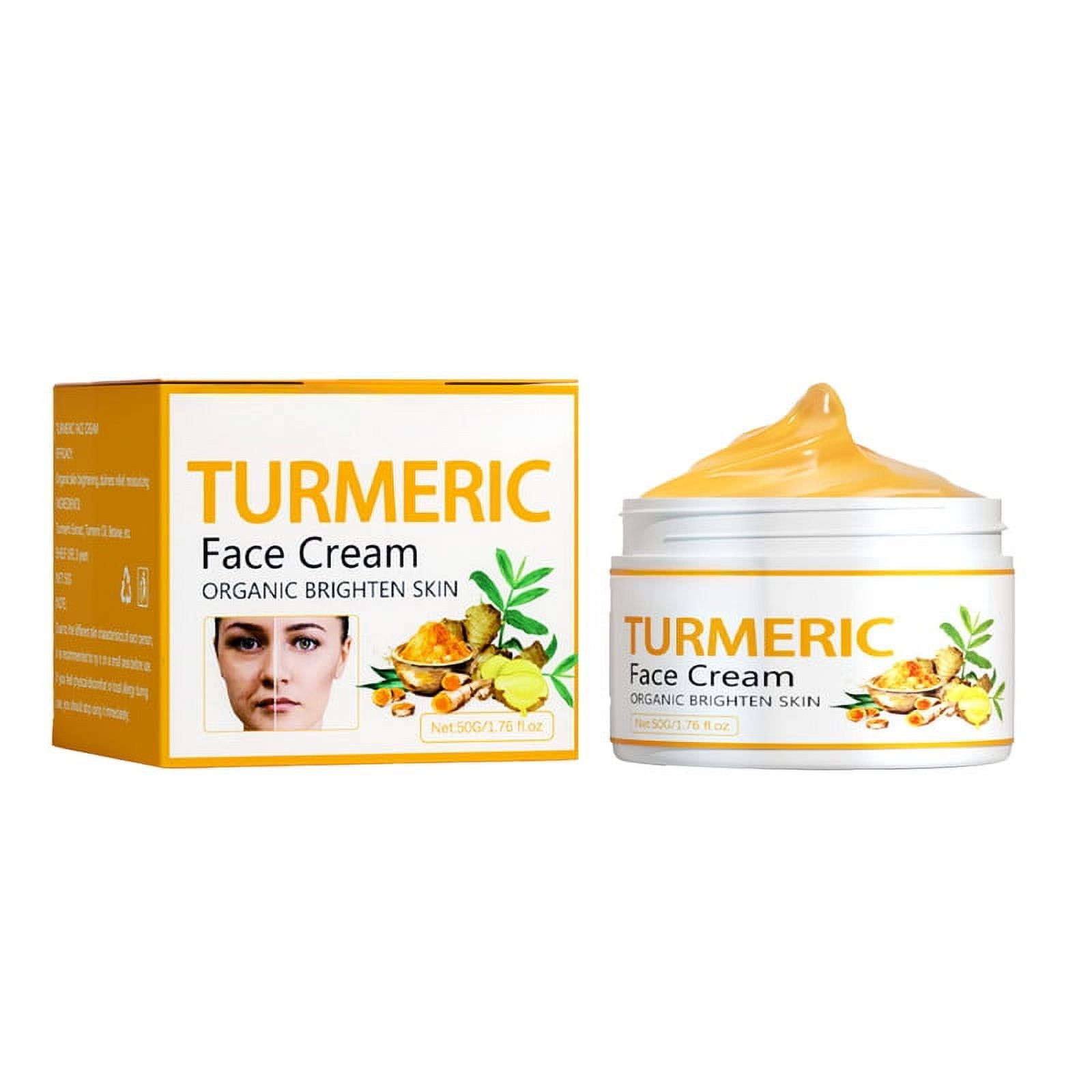 Turmeric Face Cream for Hydrating & Tightening Skin,Turmeric Skin ...