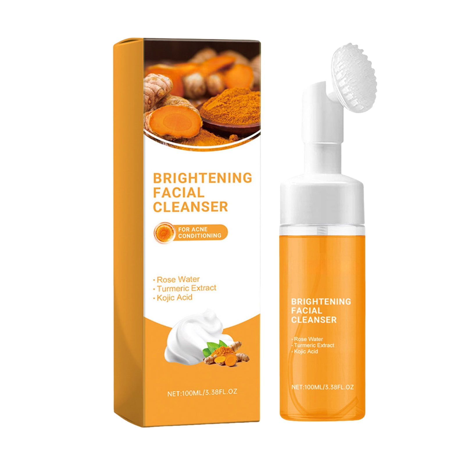 Turmeric Facial Cleanser, Turmeric Brightening Facial Cleanser, Foaming ...