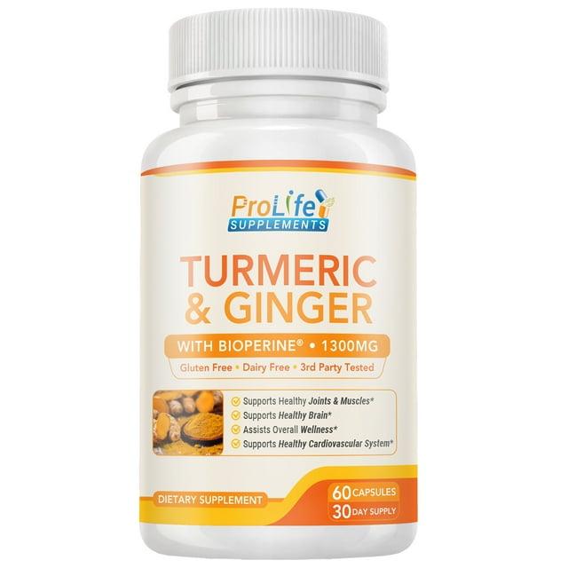 Turmeric And Ginger With Bioperine Black Pepper For Increased Absorption