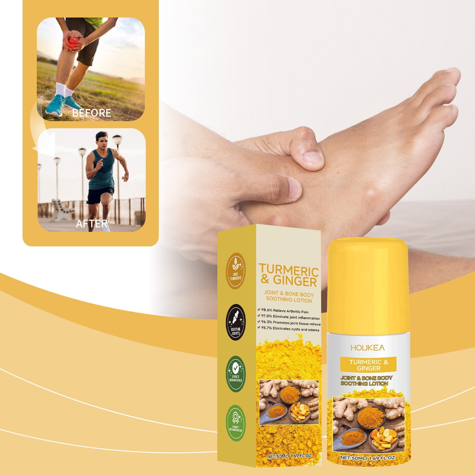 Turmeric And Ginger Joint Care Cream, Joint Relief Expert, Natural ...