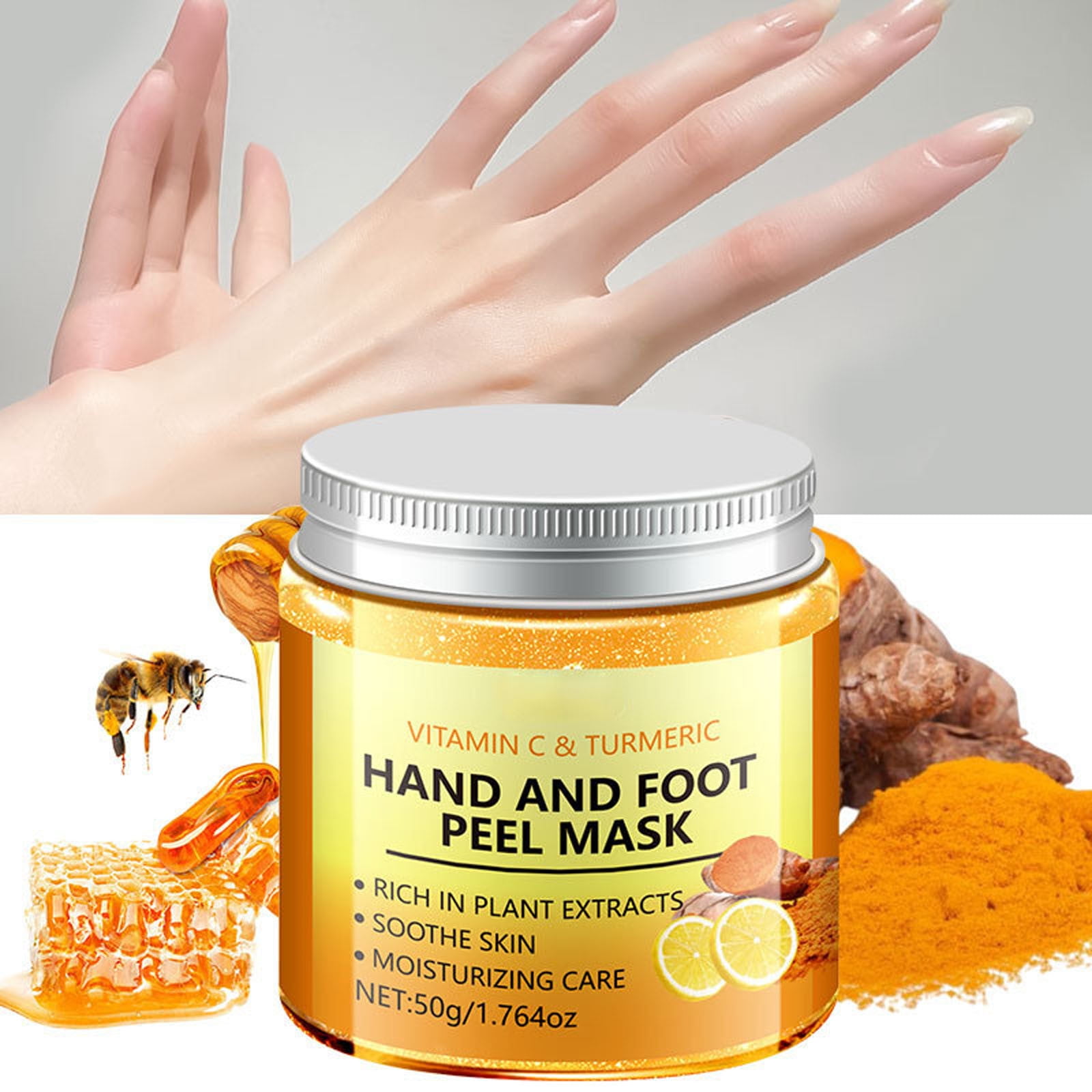 Turmeric Hand and Foot Peel Mask, Hydrating Peel Off Hand Wax Mask ...