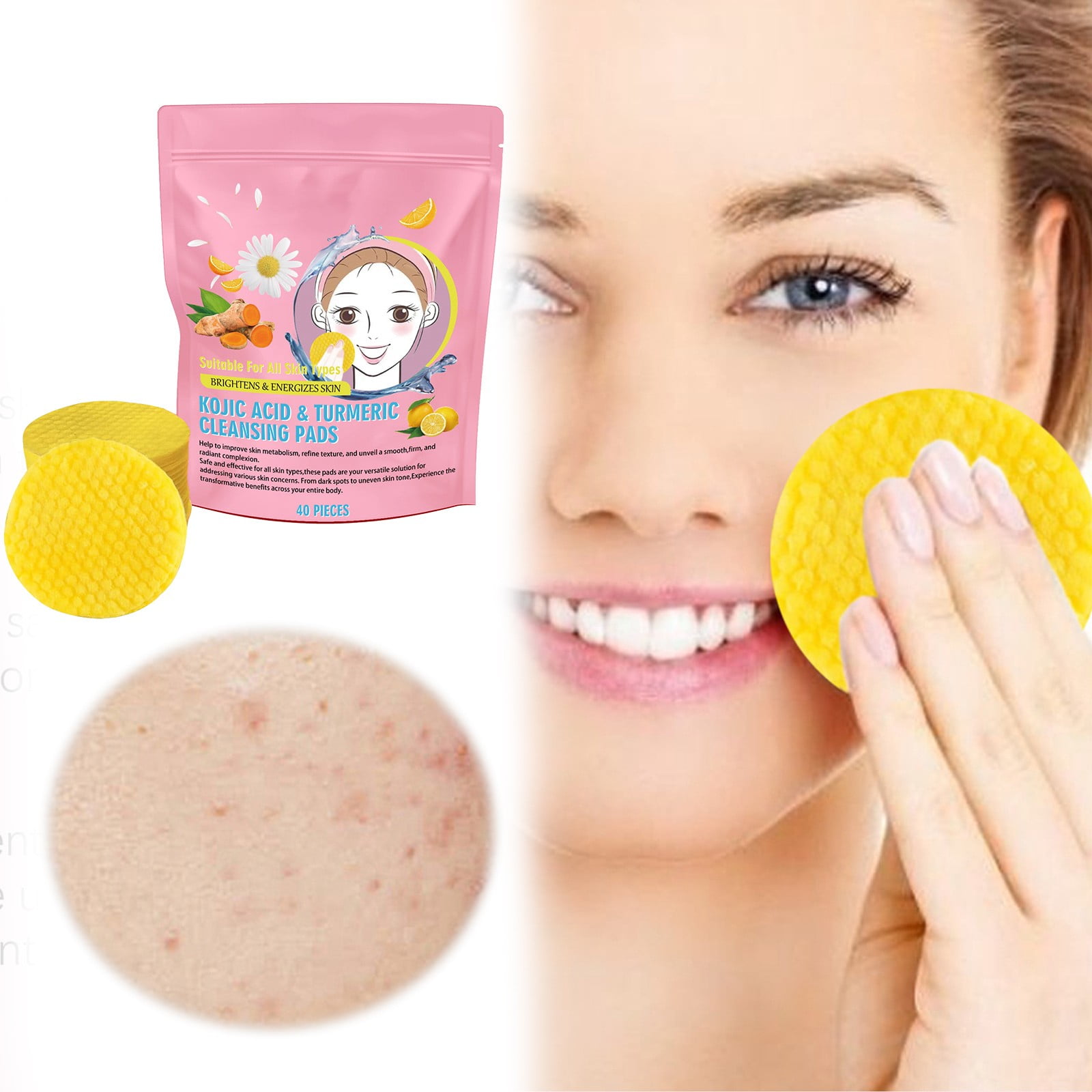 Turmeric Kojic Acid Cleansing Pads Gentle Cleansing and Exfoliating ... Turmeric Kojic Acid Cleansing Pads Gentle Cleansing and Exfoliating ...