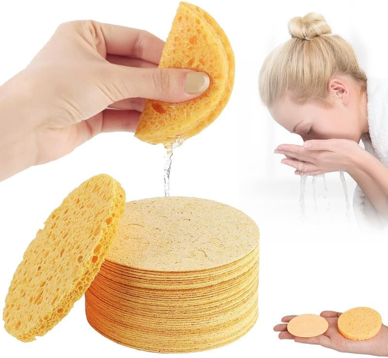 Turmeric Kojic Acid Pads, 2024 New Compressed Facial Sponges Turmeric ...