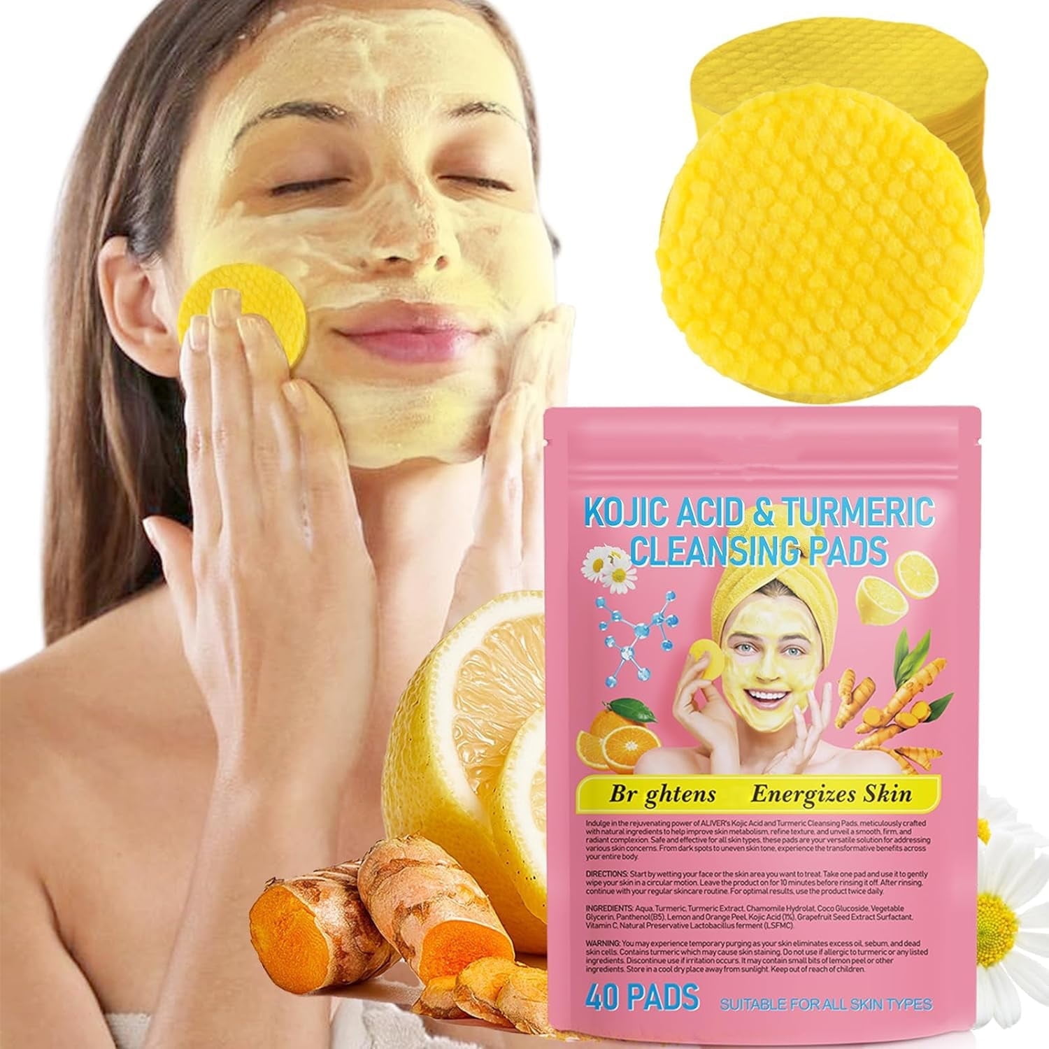 Turmeric Kojic Acid Pads Phor Essentials Turmeric Kojic Acid Pads ...