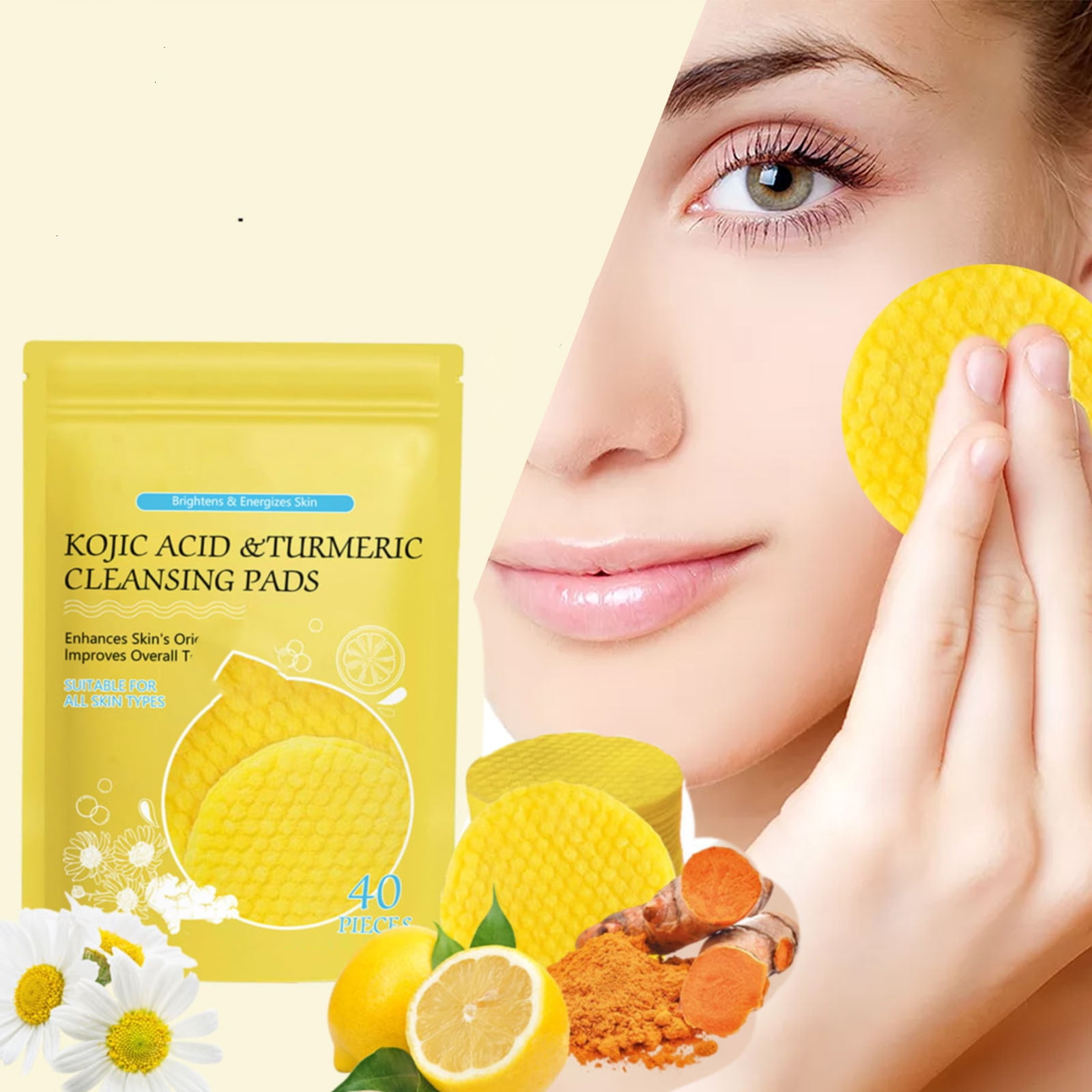 Turmeric Kojic Acid Pads,Turmeric Kojic Acid Cleansing Pads,Face ...