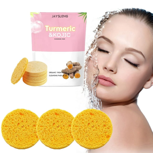 Turmeric Kojic Cleansing Pads, Exfoliate Face Pad, Exfoliate Facial ...