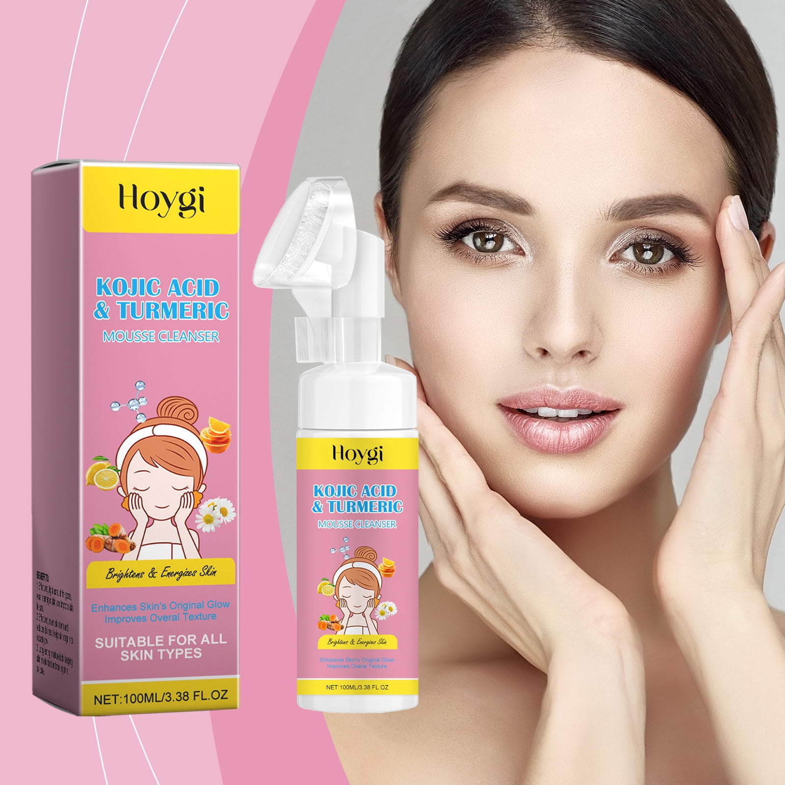 Turmeric Kojic Sours Exfoliating Mousse Cleanser | Brightening, Nourishing, Spot-Reducing ...