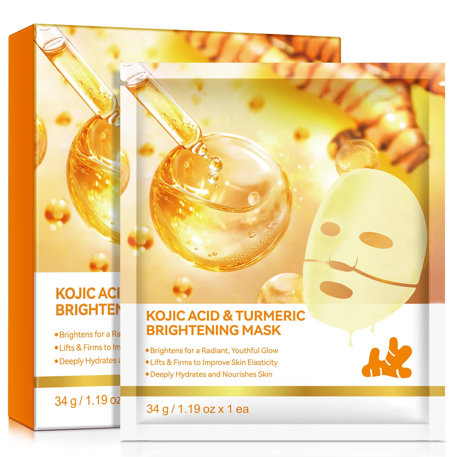 Turmeric Mask Hydrating Moisturizing Brightening Firming Lightening ...