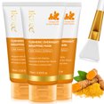 Turmeric Overnight Wrapping Mask for Face, 3 Pack Collagen Sleeping ...