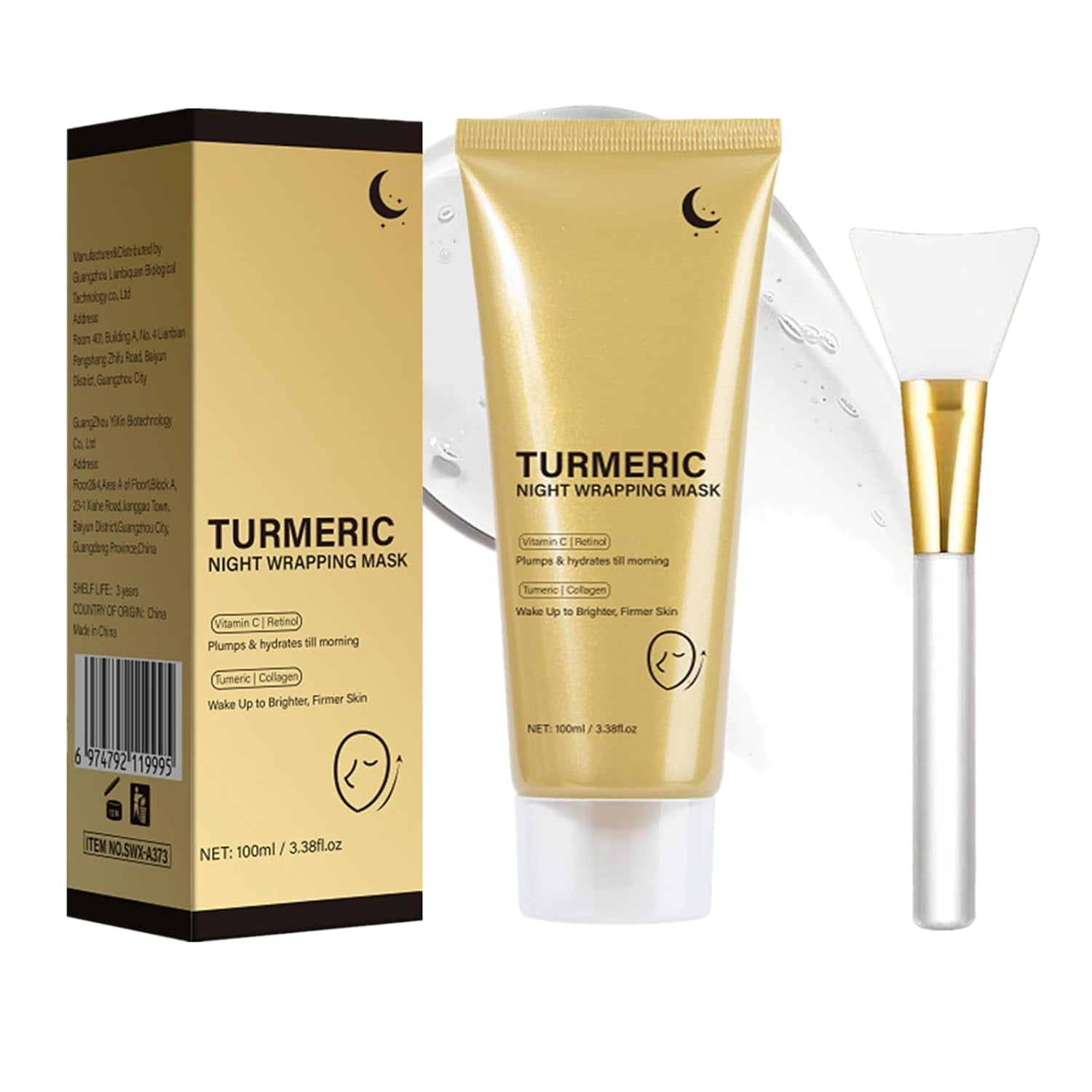 Turmeric Overnight Wrapping Peel Off Mask - Turmeric Night Wrapping ...