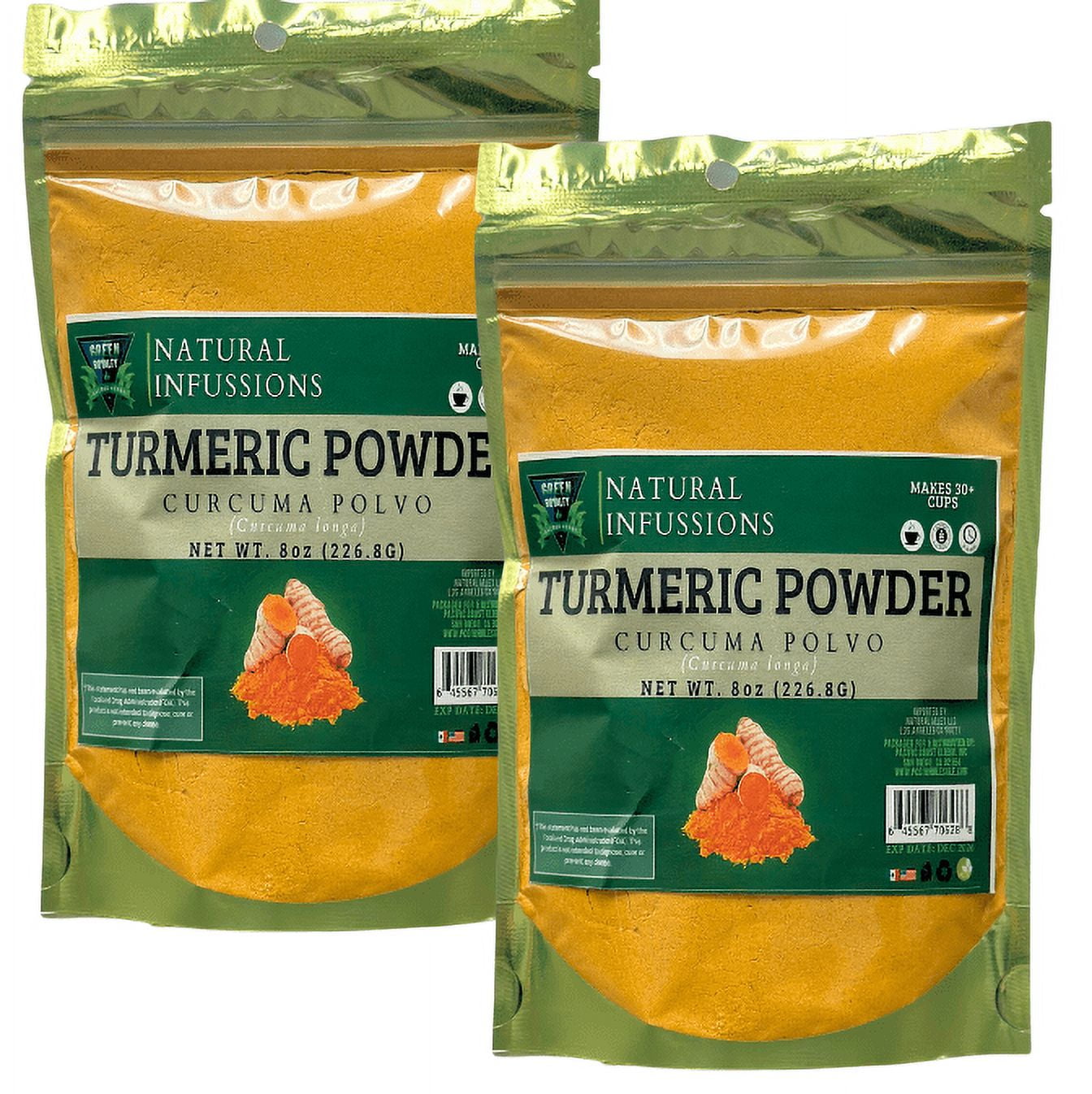 Green Royalty Turmeric Powder 2 Pack (8oz) - Walmart.com