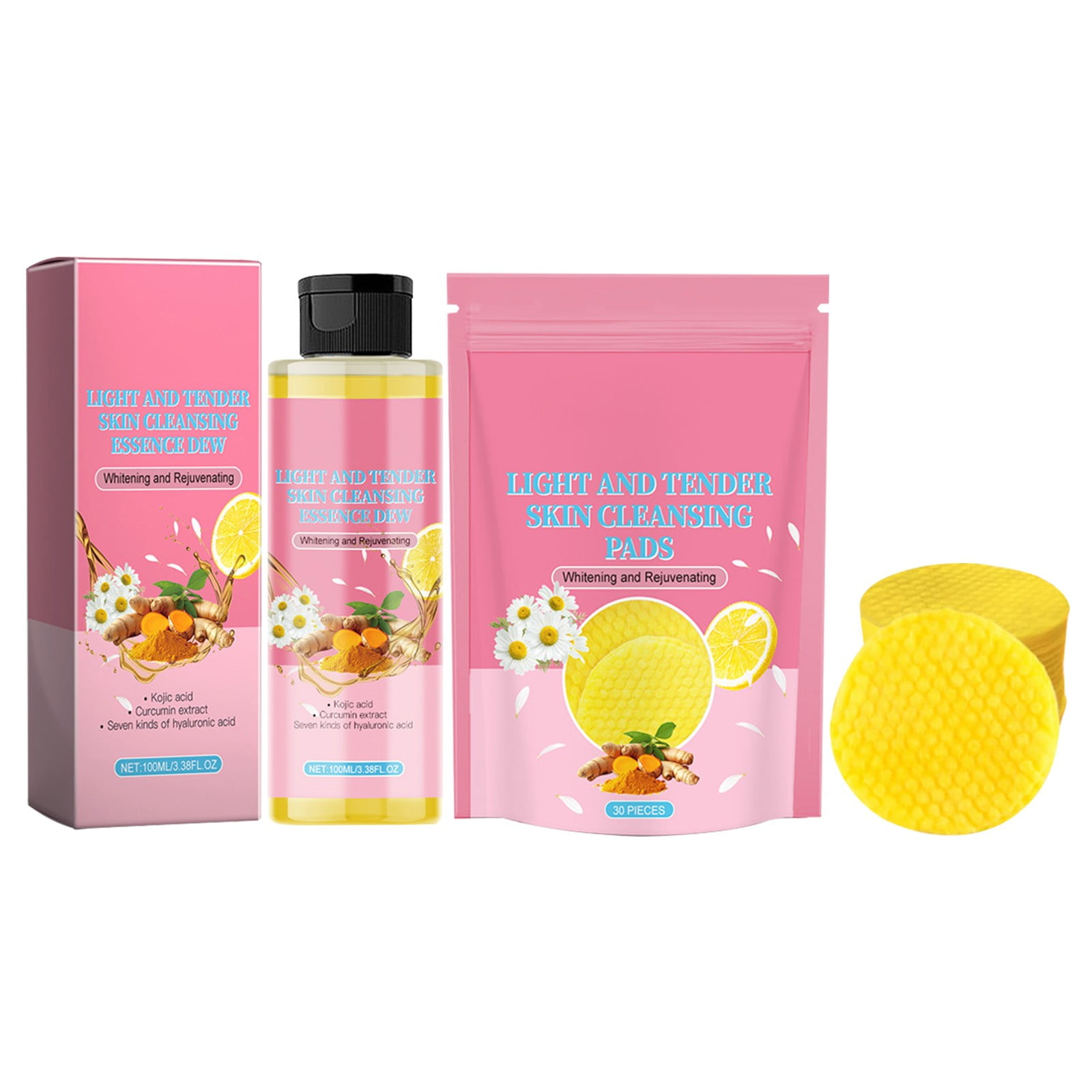 Turmeric Rejuvenating Cleansing Serum Set, Refreshing & Nourishing ...