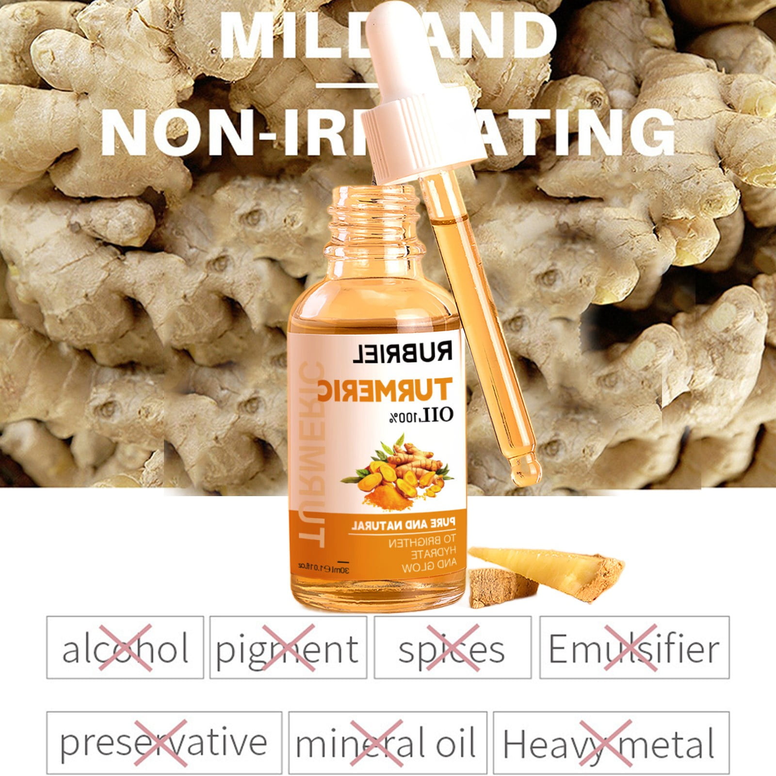 Turmeric Serum for Dark Spot, Turmeric Oil Facial Skin Care Serum for ...