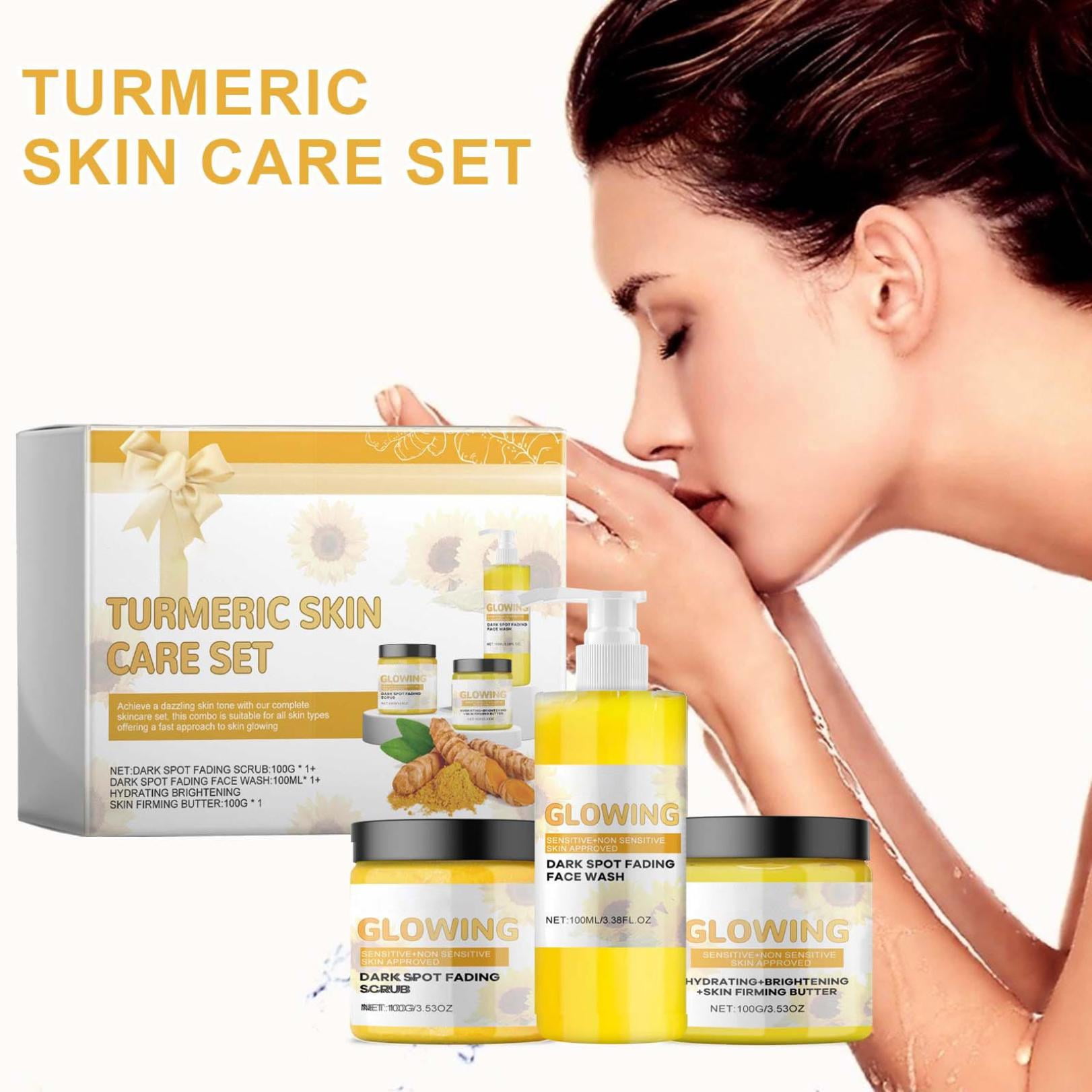 Turmeric Skincare Set - Complete Routine for Radiant, Healthy-Looking ...