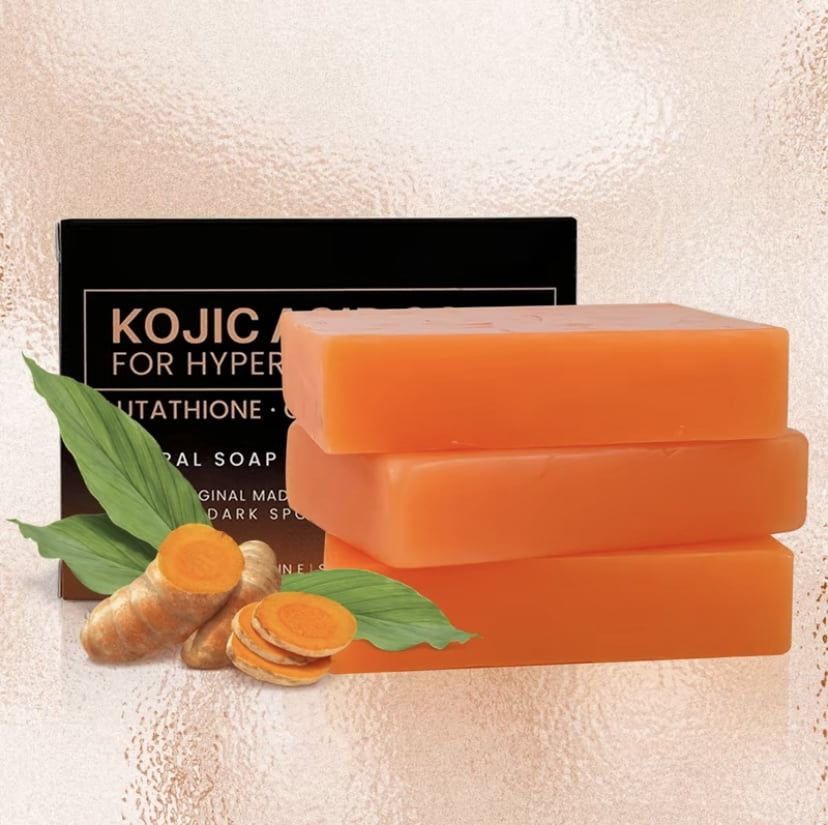 Turmeric Soap Bar for Dark Spots, Fresh Citurs Scent, Gentle for Face ...