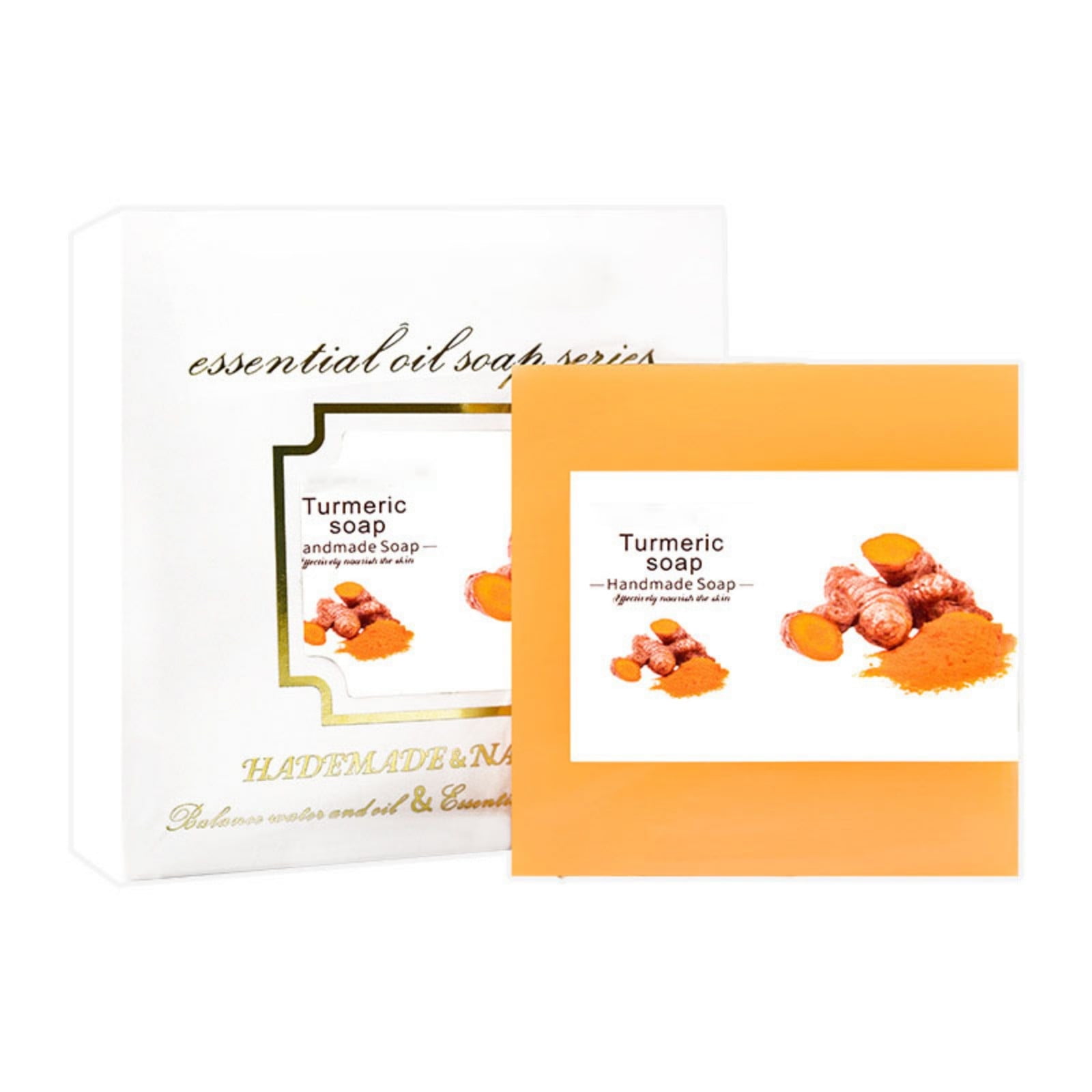 Turmeric Soap, Turmeric Cleansing Shower Gel & Oil Soap, 100g ...